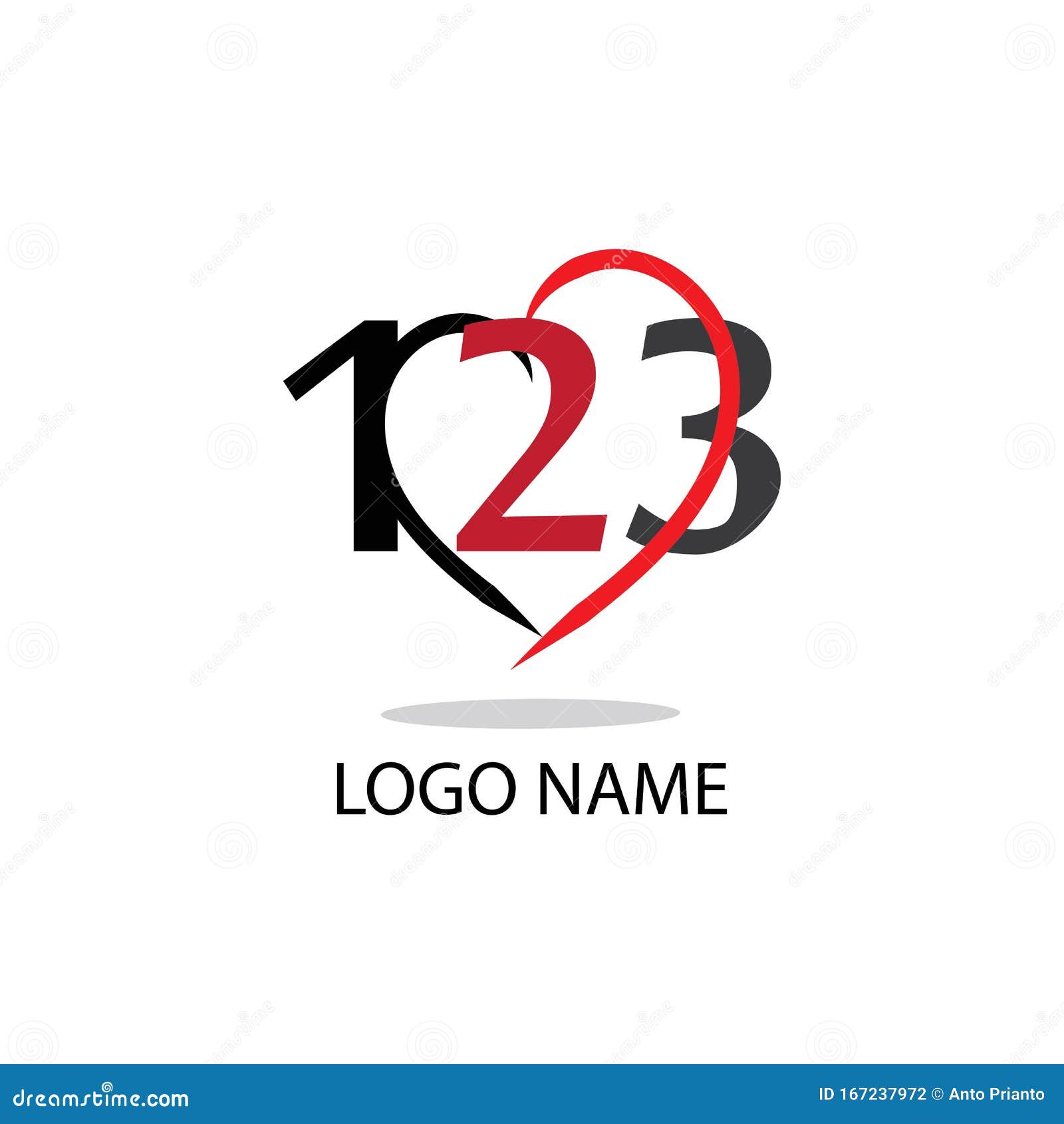 123 Number Design Modern Illustration Stock Vector - Illustration of ...