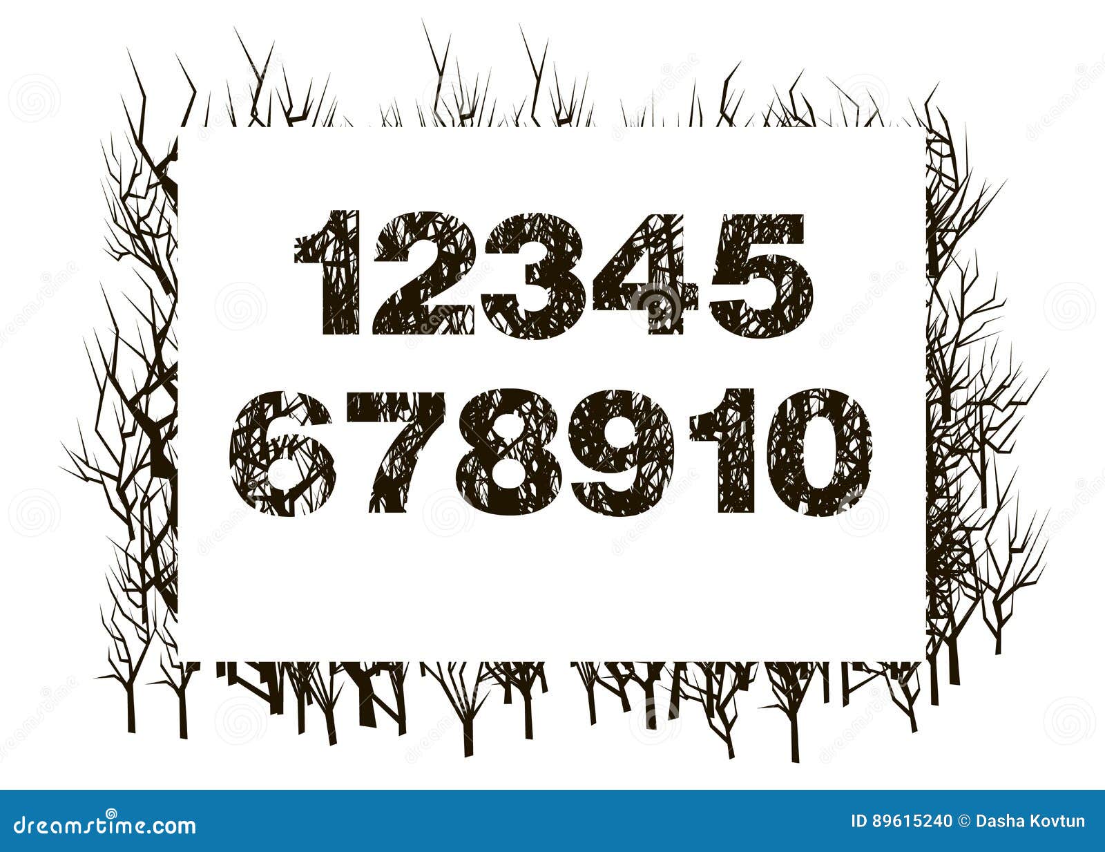 Number Design Symbol Numeral School Stock Illustration - Illustration ...