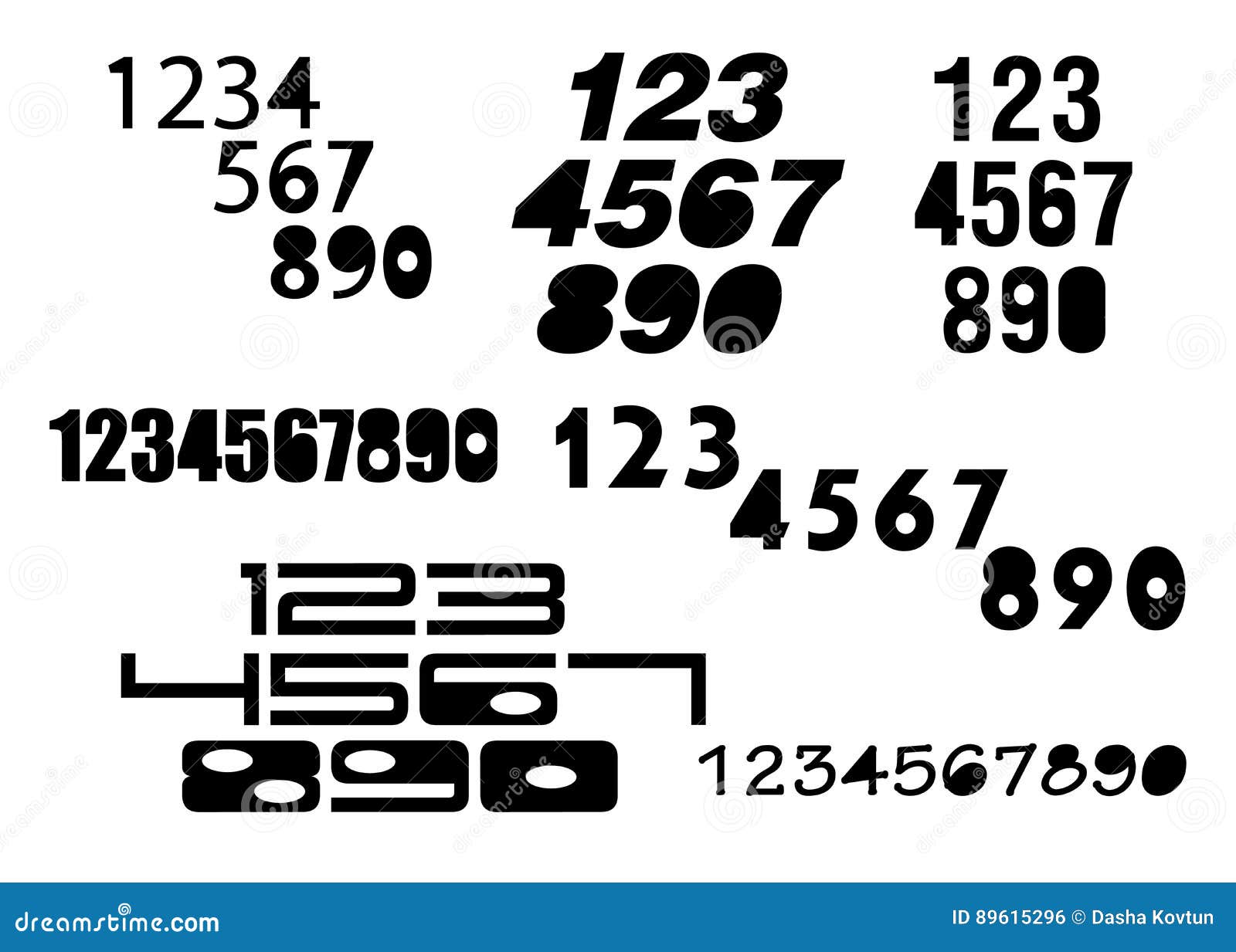 Number Design Symbol Numeral School Stock Illustration - Illustration ...