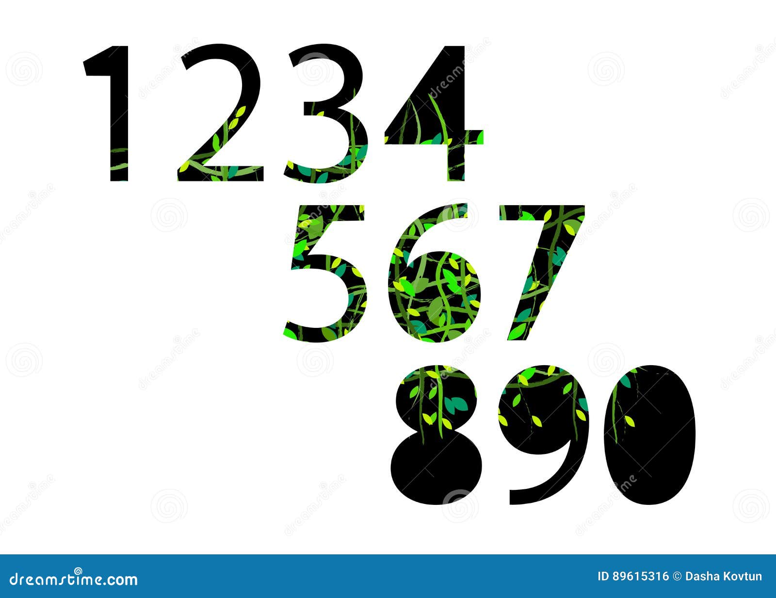 Number Design Symbol Numeral School Stock Illustration - Illustration ...