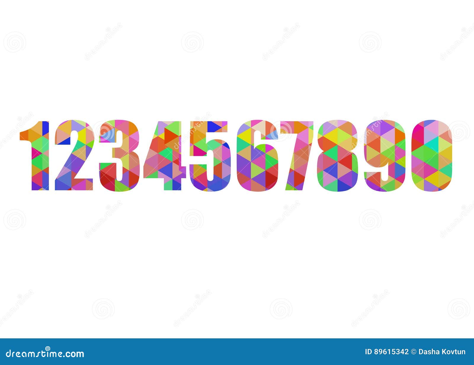 Number Design Symbol Numeral School Stock Illustration - Illustration ...