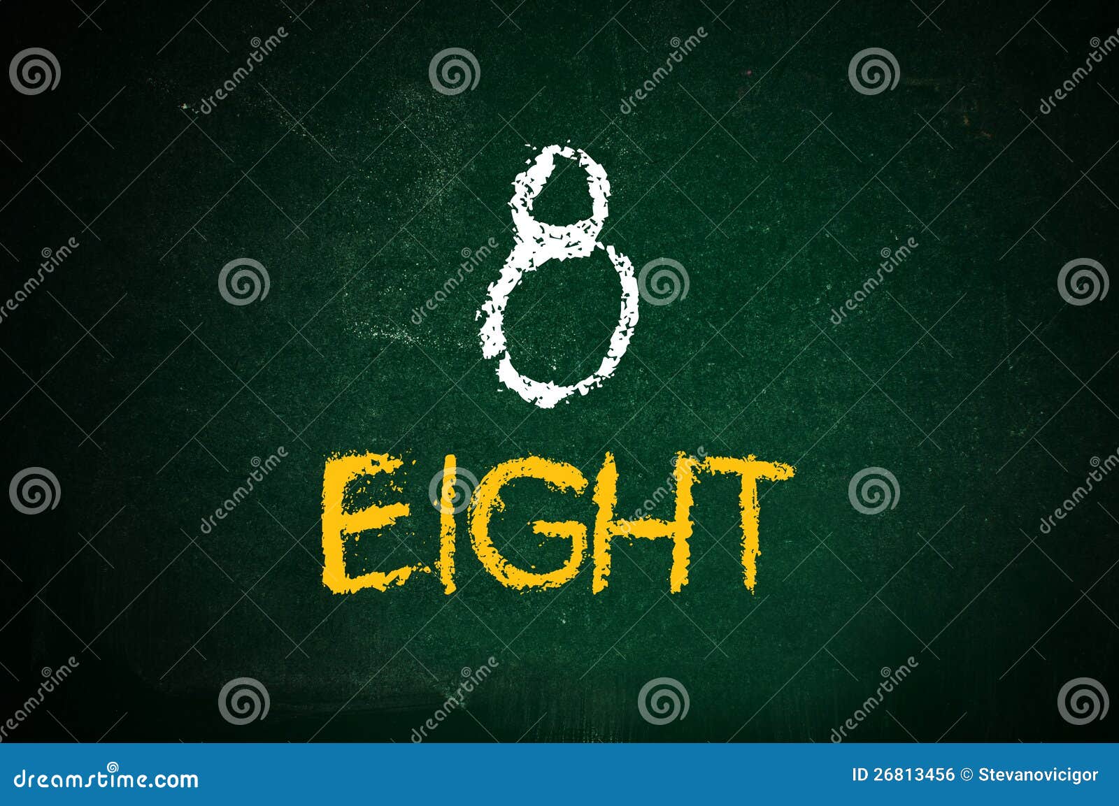 Number eight stock illustration. Illustration of school - 26813456