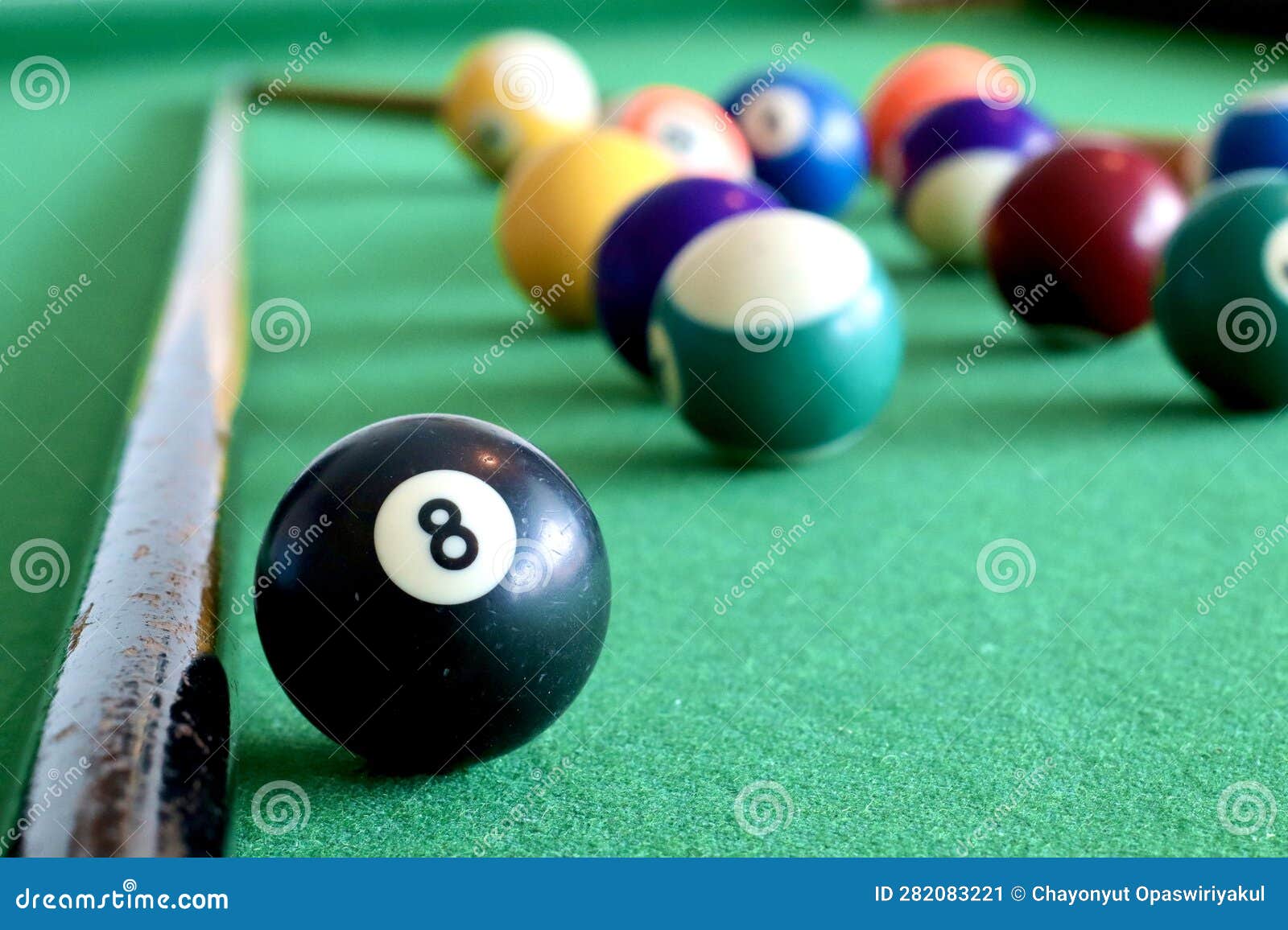 Number Eight Black Snooker Ball Stock Image - Image of eight, black ...