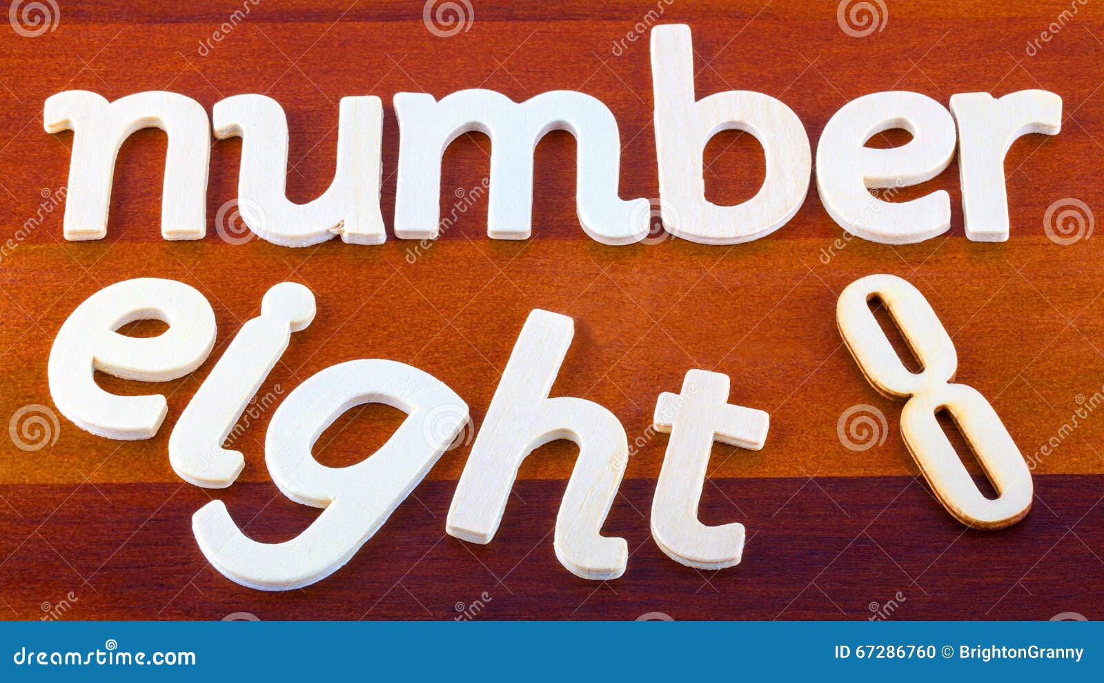 The number eight stock photo. Image of math, eight, spelling - 67286760