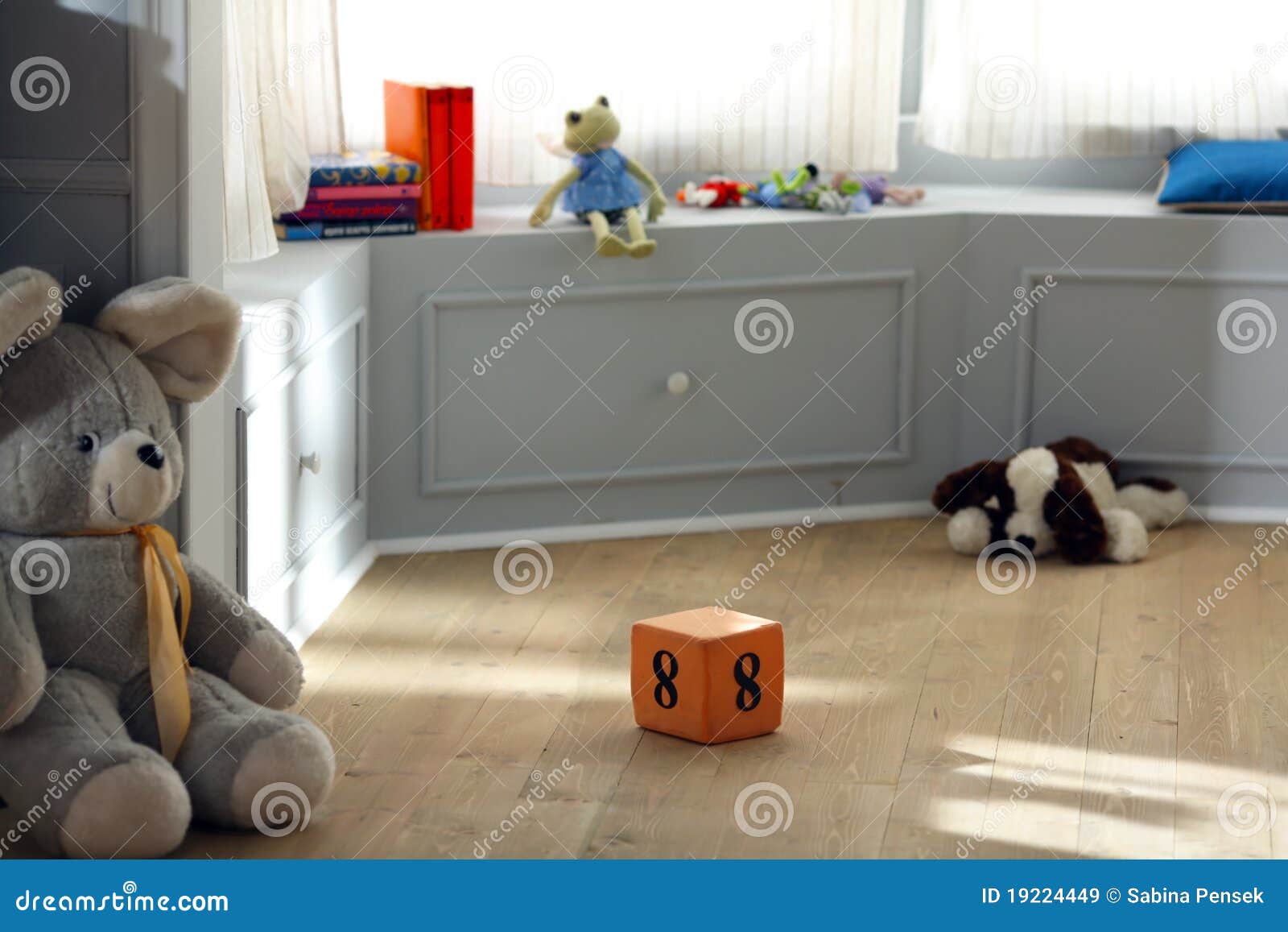 Number Eight Cube Toy in the Nursery Stock Image - Image of fluffy ...