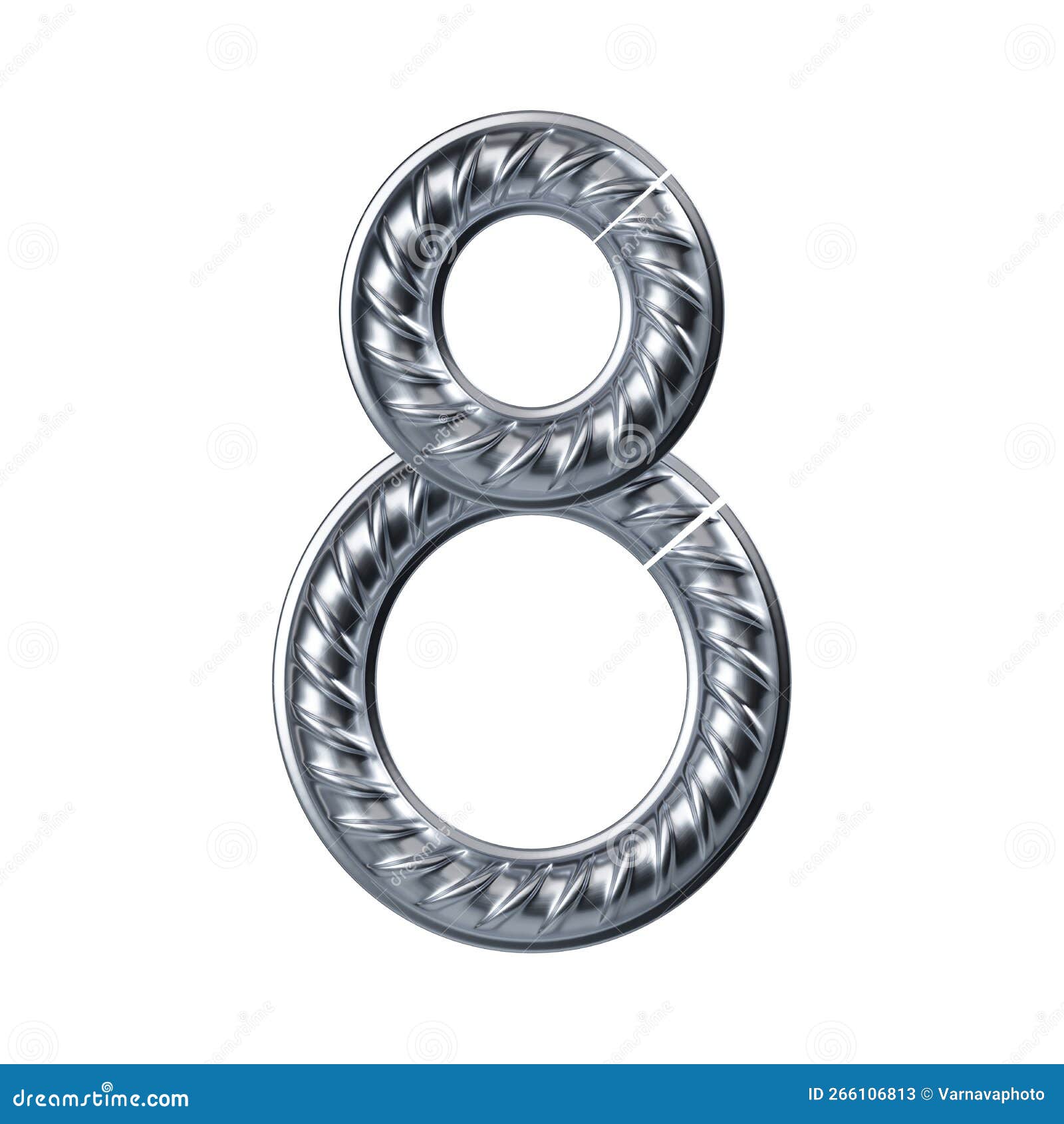 Number Eight. Font from Construction Rebar Stock Illustration ...