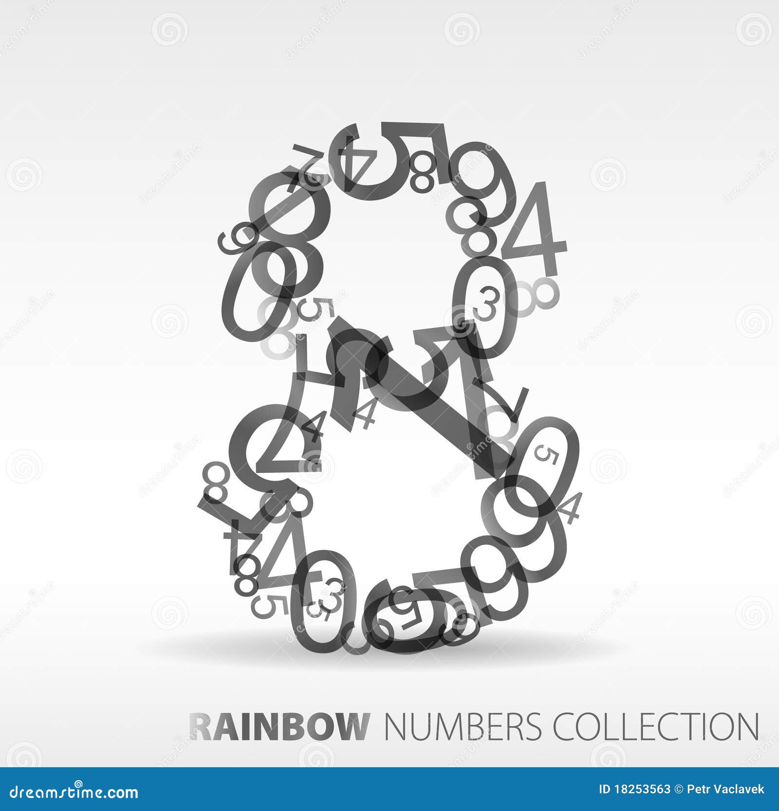 3d Number Eight 8 Golden Or Bronze Shining Typography Symbol Or Sign ...