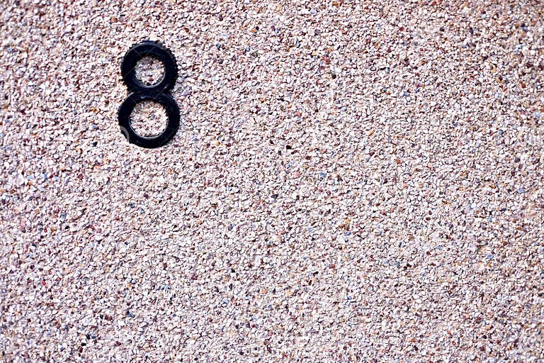 Number 8, Eight, One Single Digit Offset on Neutral Background. Stock ...