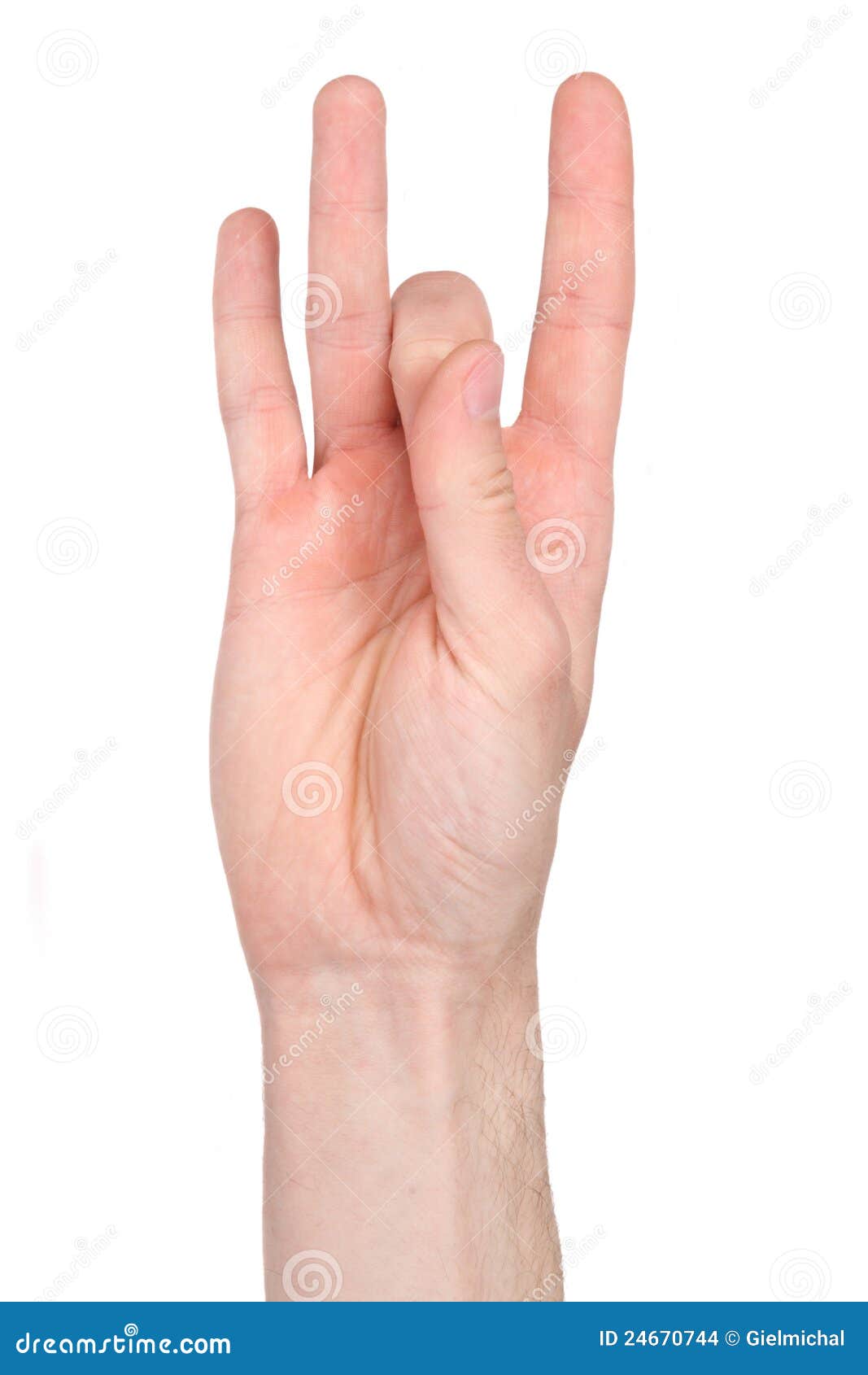 Number Eight in Sign Language Stock Photo - Image of thumb, language ...