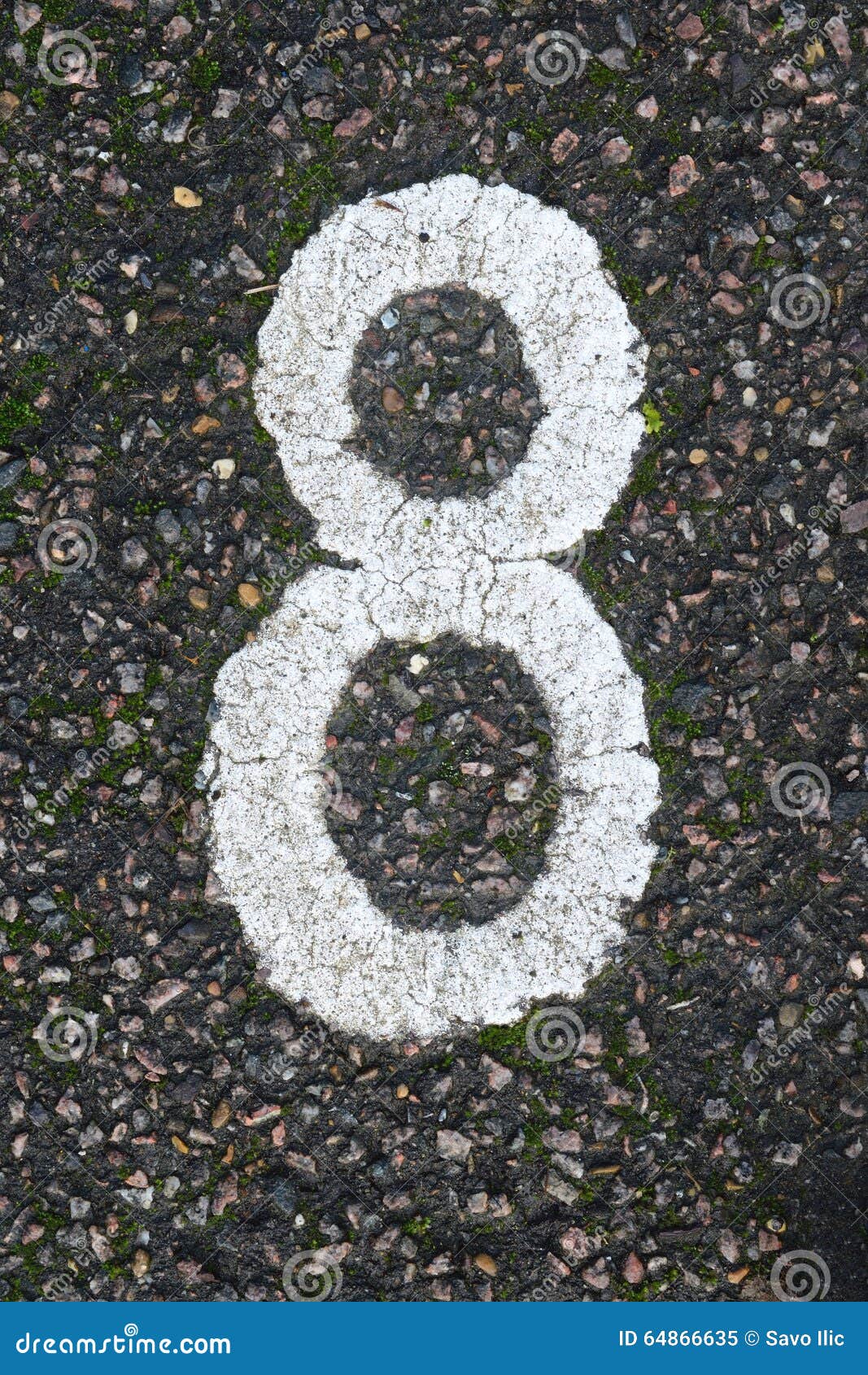 Number eight stock image. Image of gravel, eight, closeup - 64866635