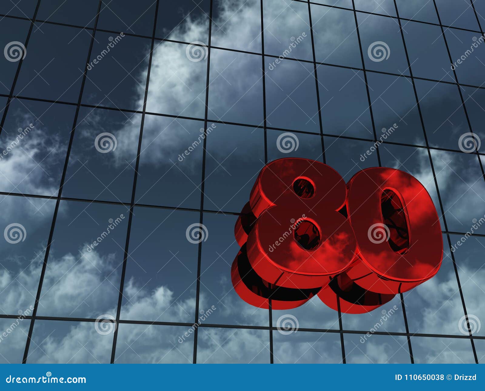 Number eighty stock illustration. Illustration of building - 110650038