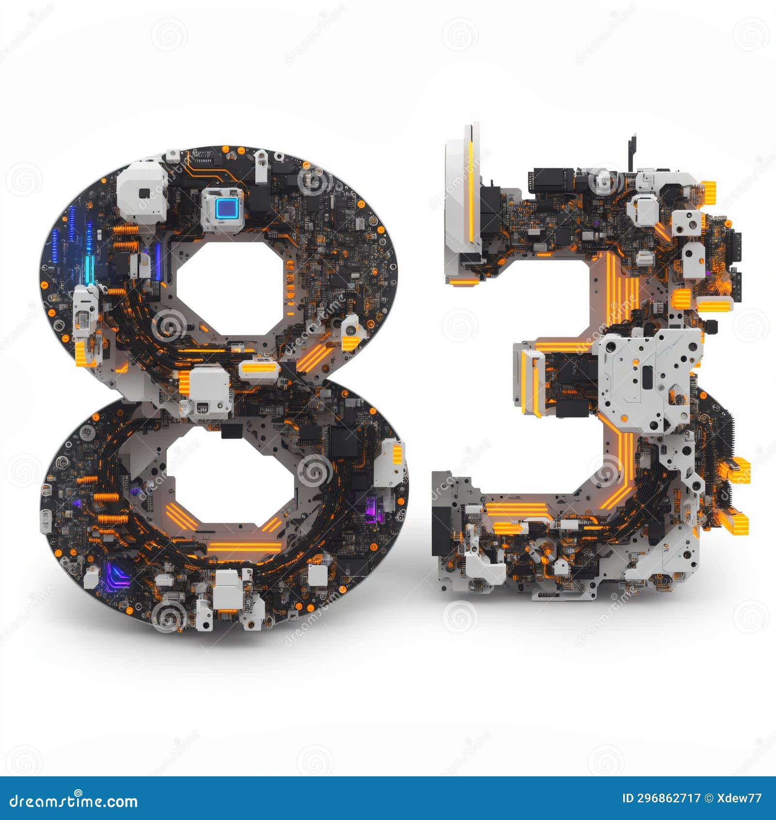 Eighty-three College Number 83 Stock Photo | CartoonDealer.com #107152524