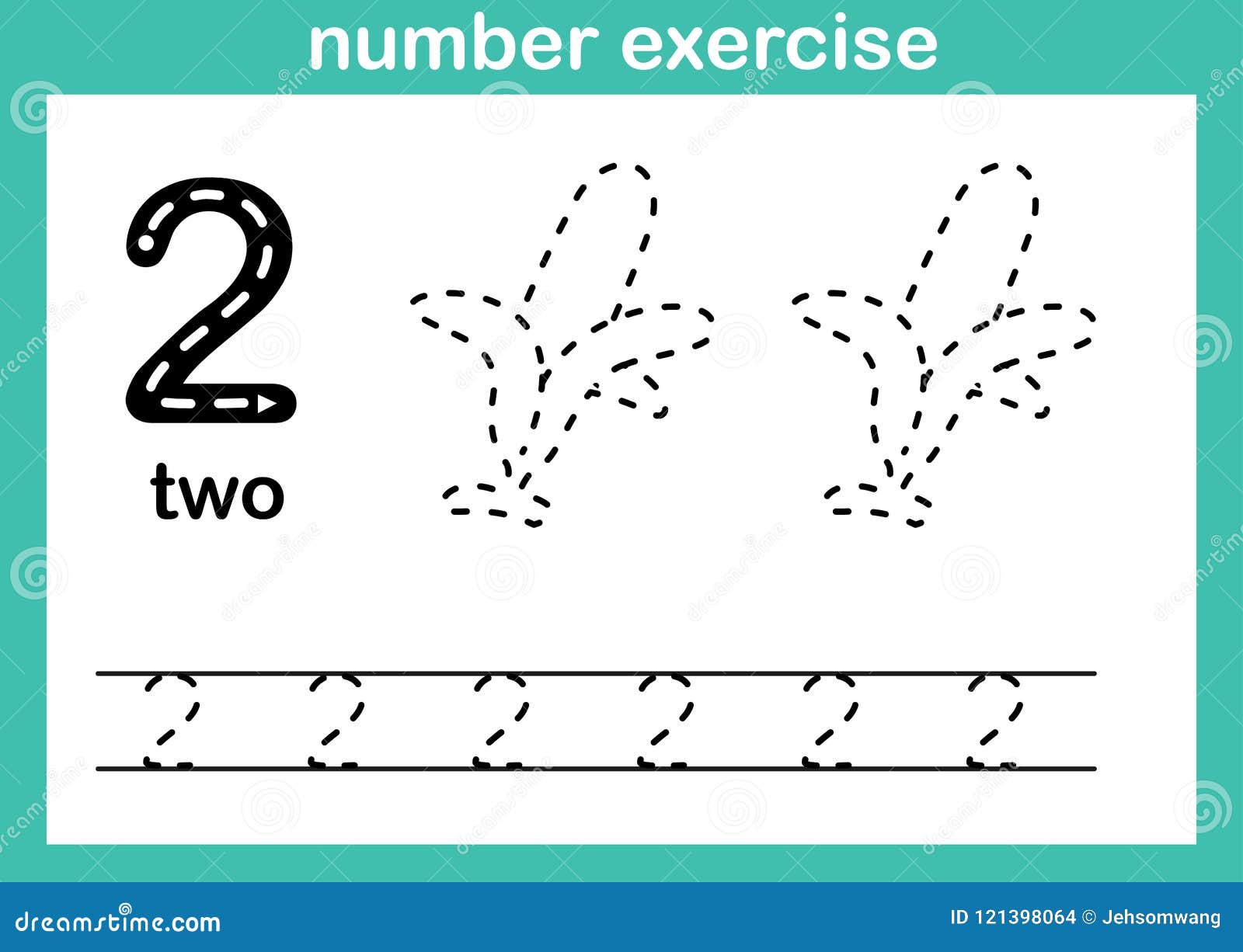 Number Exercise Illustration Vector Stock Vector - Illustration of ...