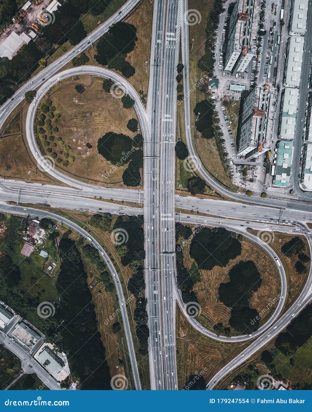 Number 8 Expressway Interchange Stock Photo - Image of bridge, junction ...