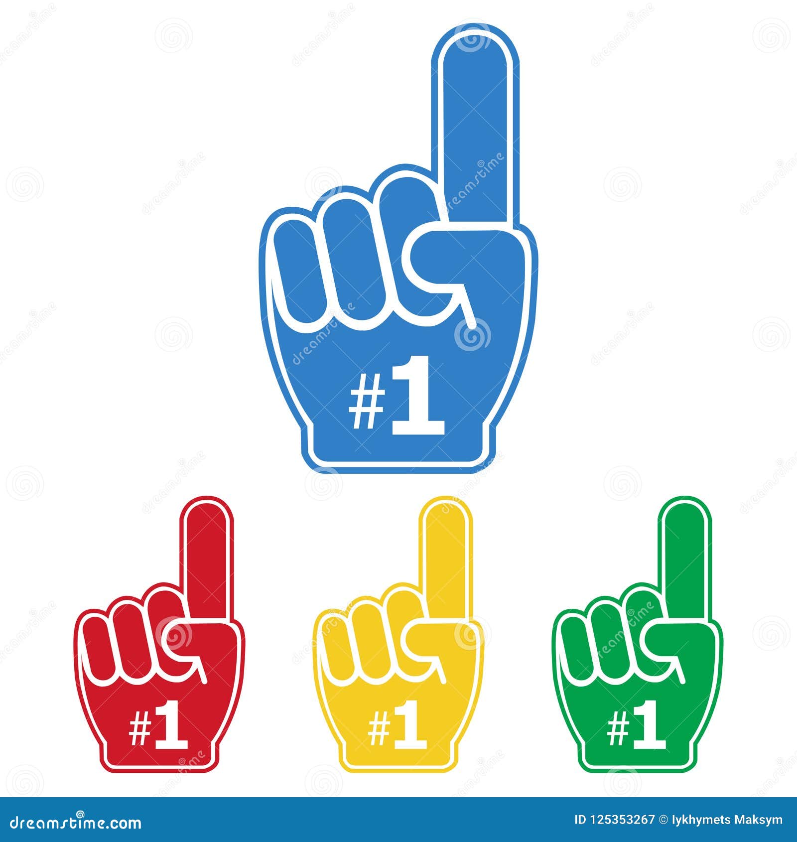 Number 1 fan Number 1 fan stock illustration. Illustration of clipart ...