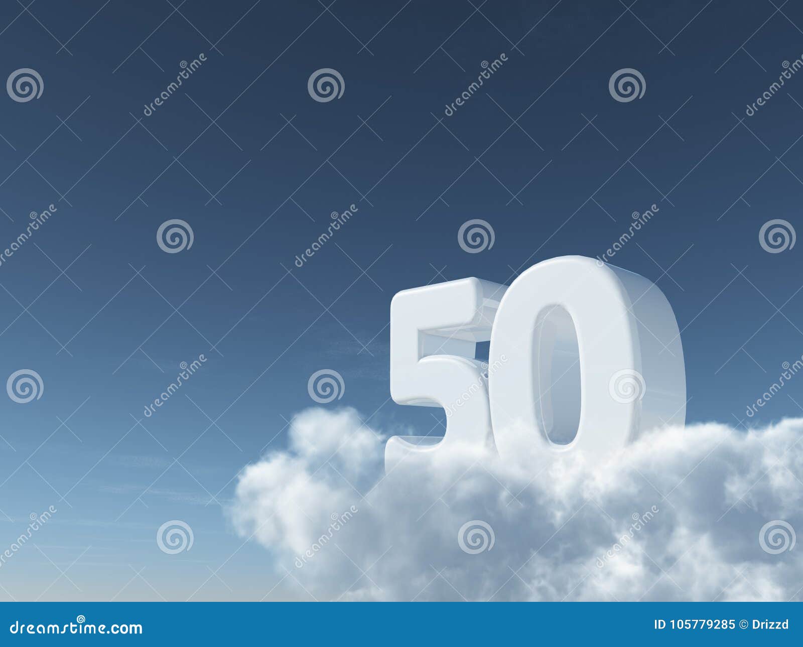 Number in the sky stock illustration. Illustration of symbol - 105779285