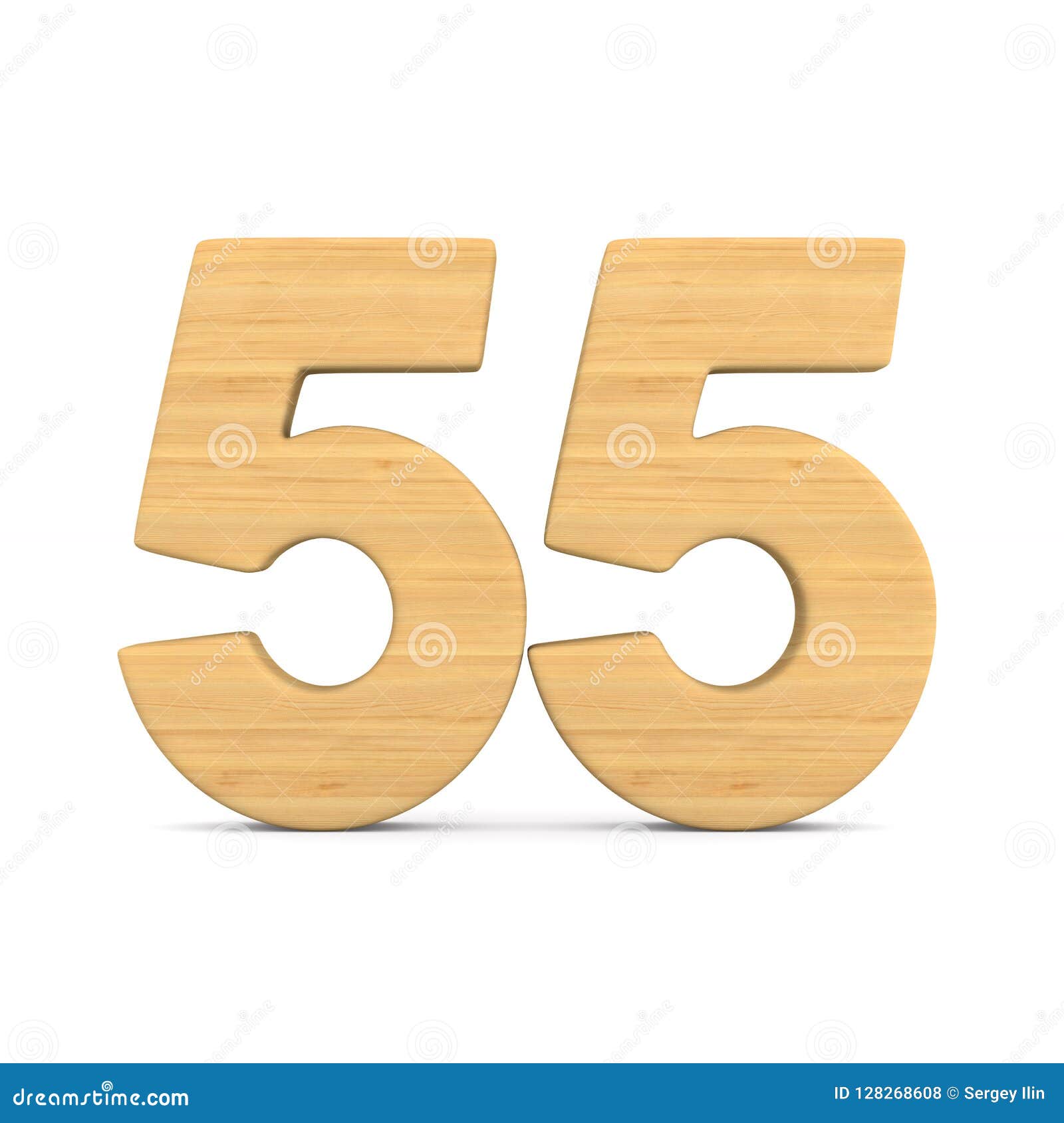 Number 58 Fifty Eight Red Sign 3D Rendering Isolated On White ...