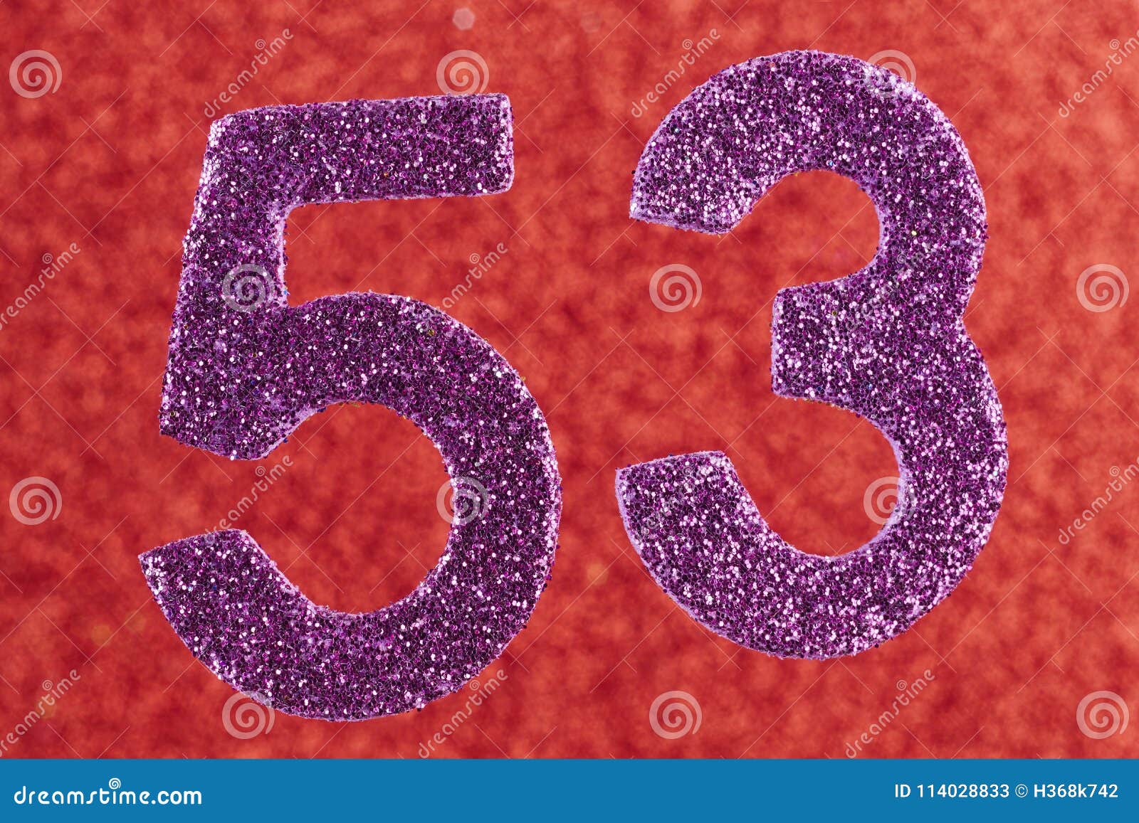 Number Fifty-three Purple Color Over a Red Background. Anniversary ... Number Fifty-three Purple Color Over a Red Background. Anniversary ...