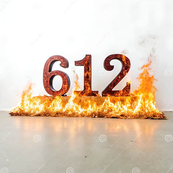 Number 2 Fire Flames Isolated on White Background Stock Photo - Image ...