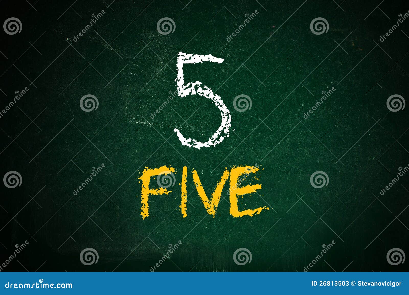 Number five stock image. Image of figure, literacy, symbol - 26813503