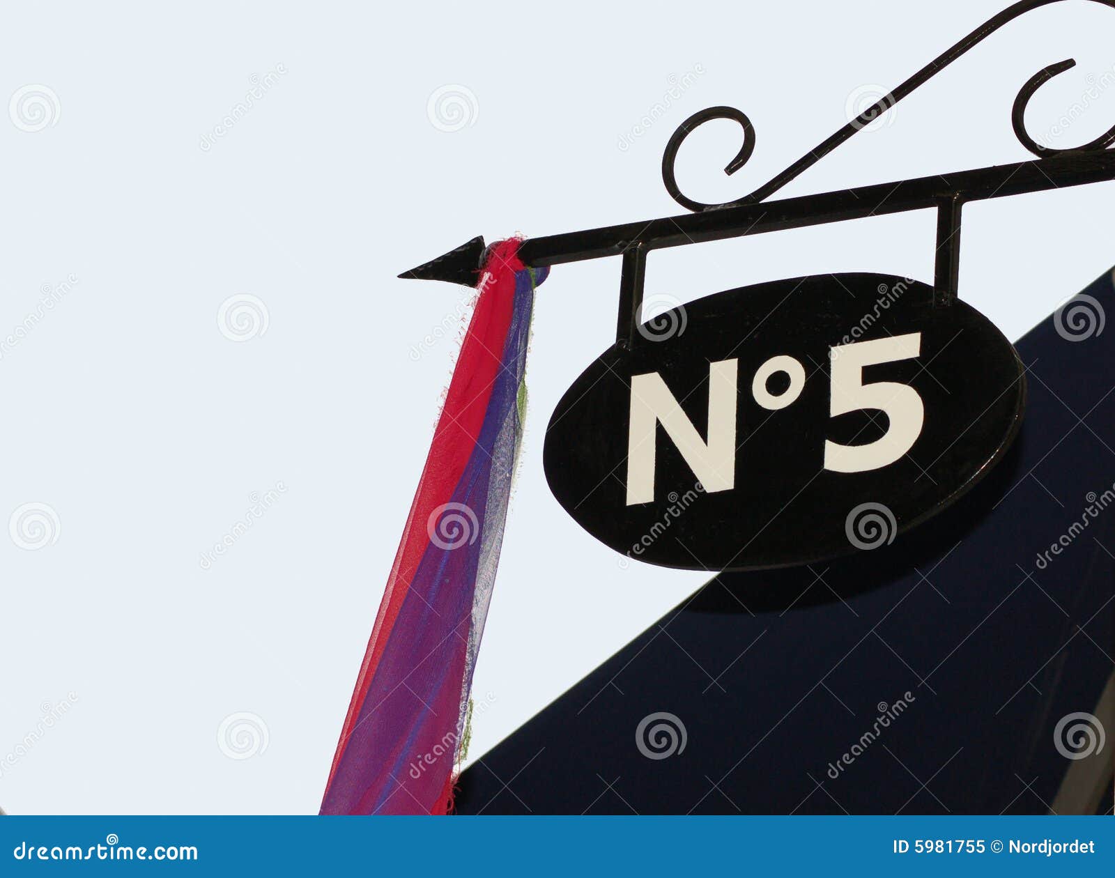 Number five stock image. Image of direction, sign, scarf - 5981755