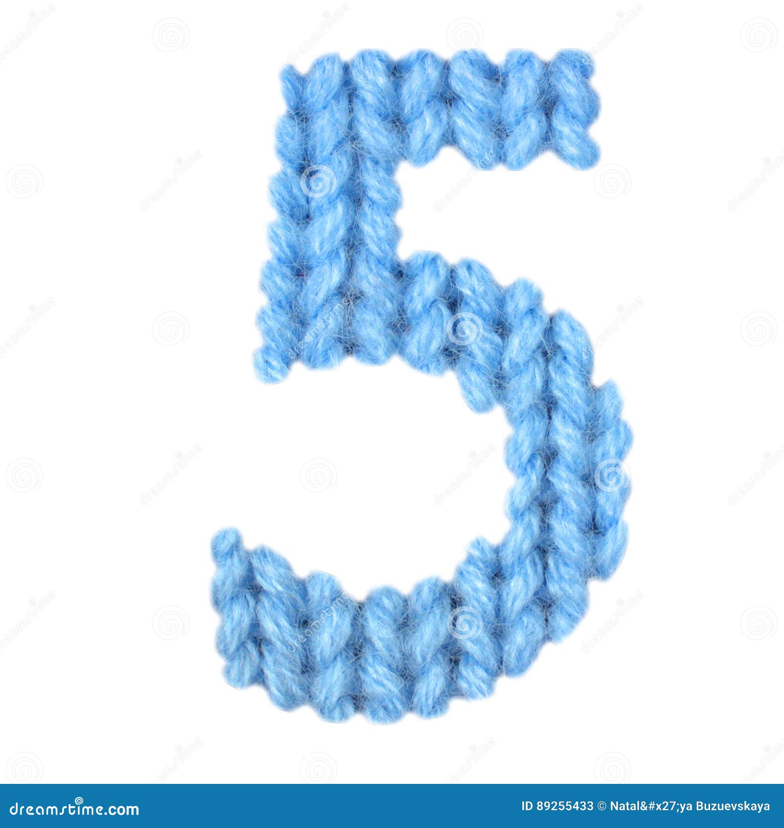Number 5 Five Alphabet, Color Blue Stock Image - Image of percentage ...