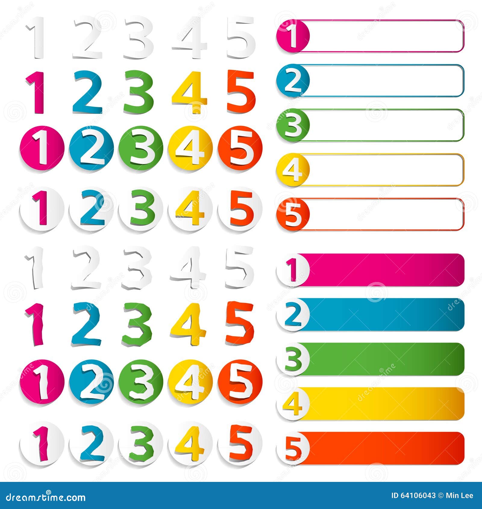 Number five banner stock vector. Illustration of marketing - 64106043