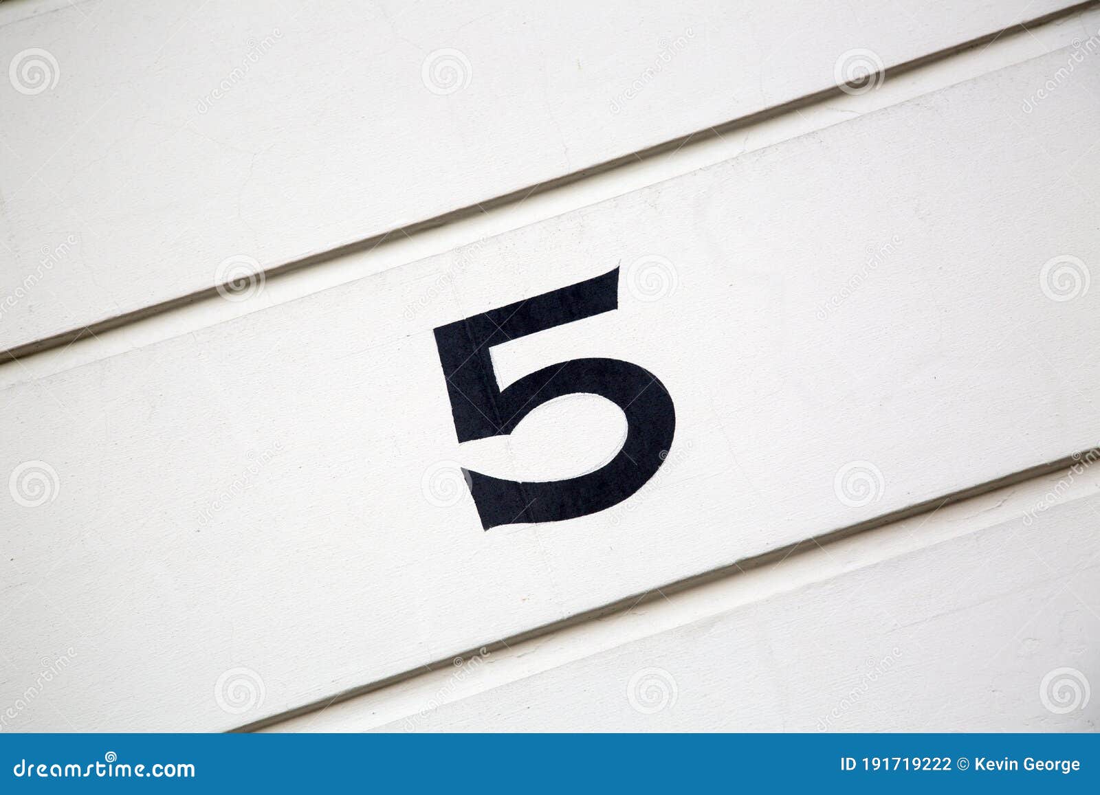 Number Five on Building stock photo. Image of front - 191719222