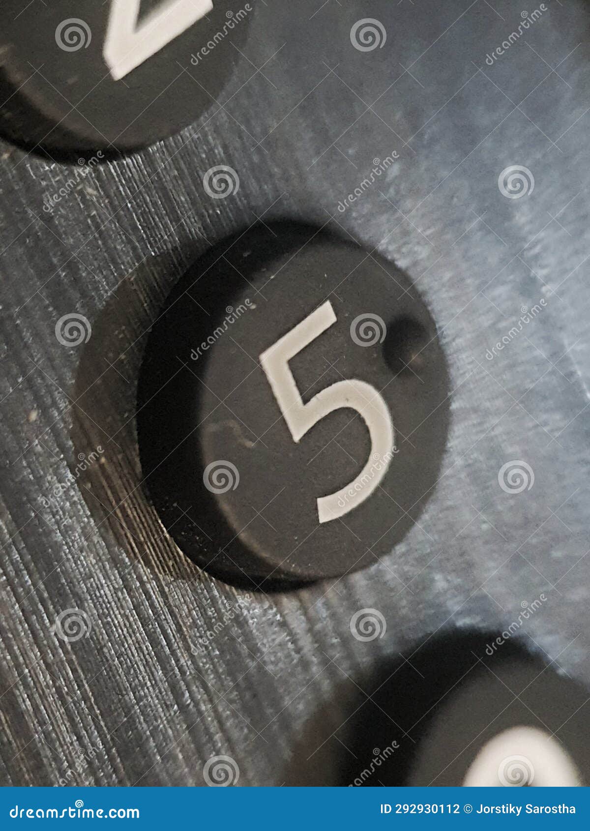 Number Five 5 Button on Remote Control Stock Photo - Image of button ...