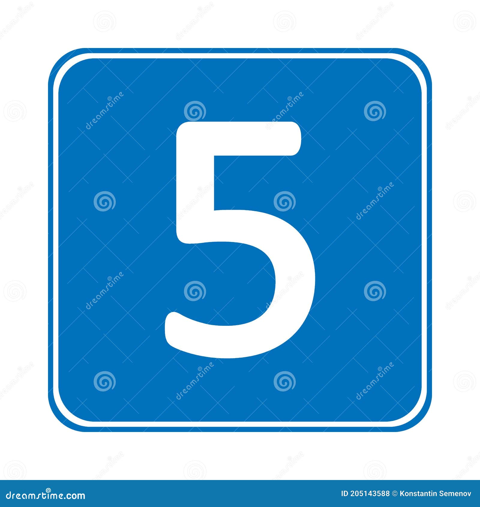 Number five button stock illustration. Illustration of decorative ...