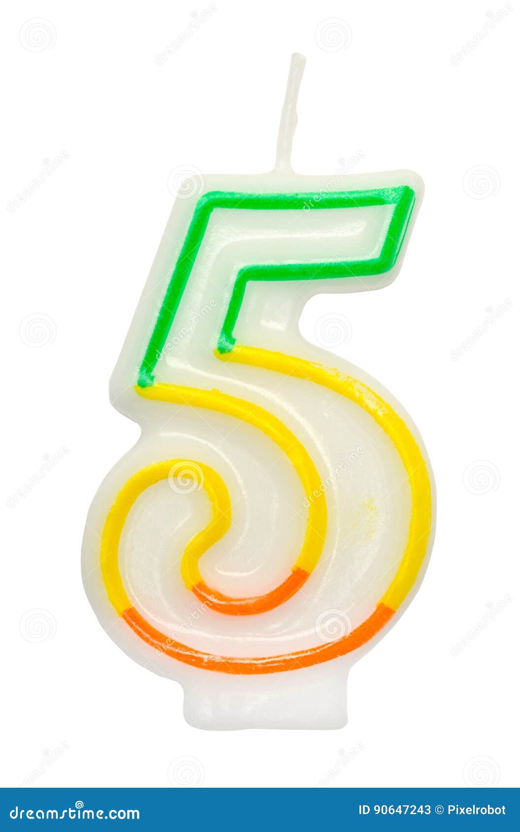 Number FIve Candle stock image. Image of cake, candle - 90647243