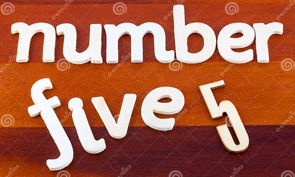 The number five stock photo. Image of wooden, woodwork - 67286524