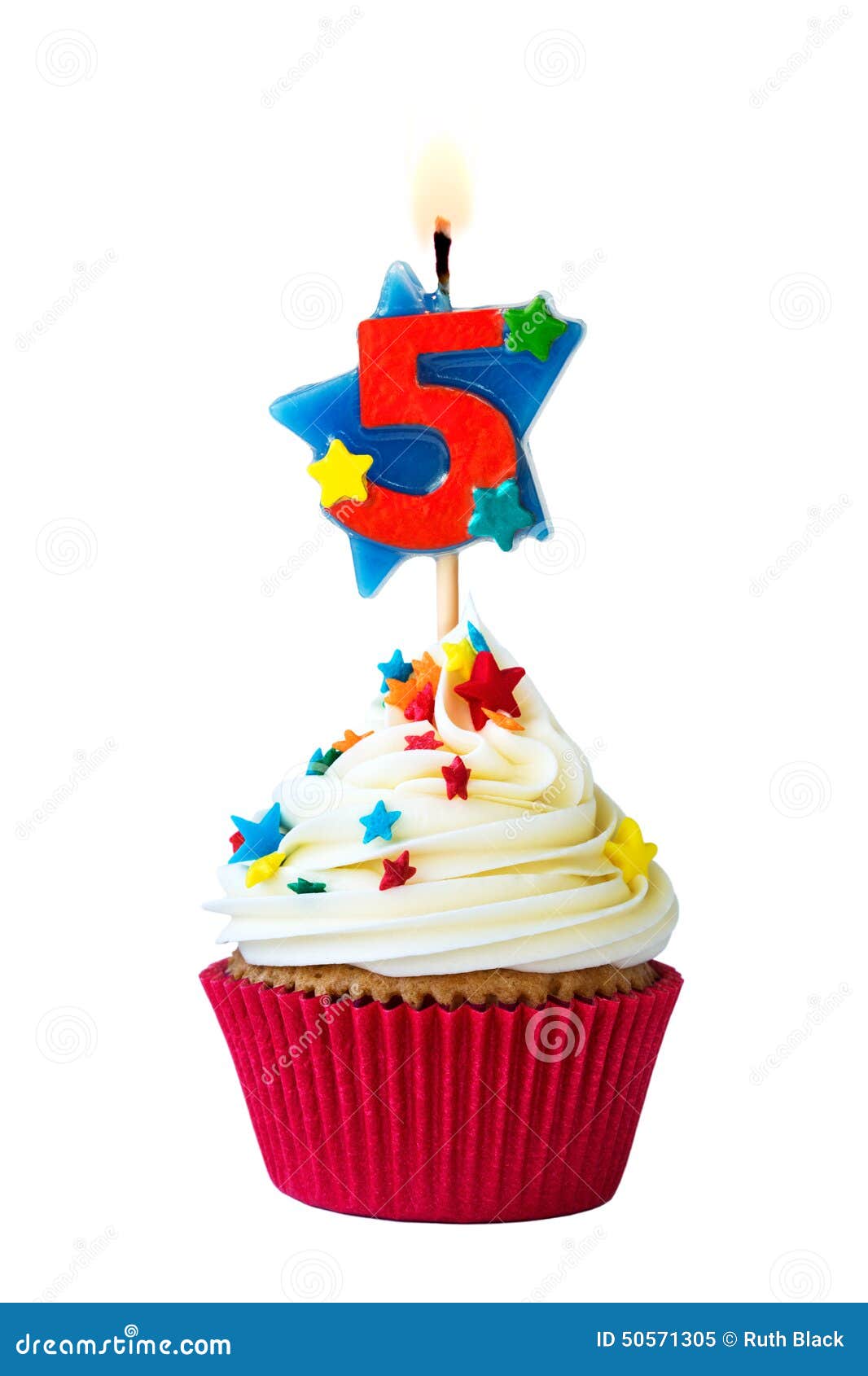 Number five cupcake stock image. Image of food, frosted - 50571305