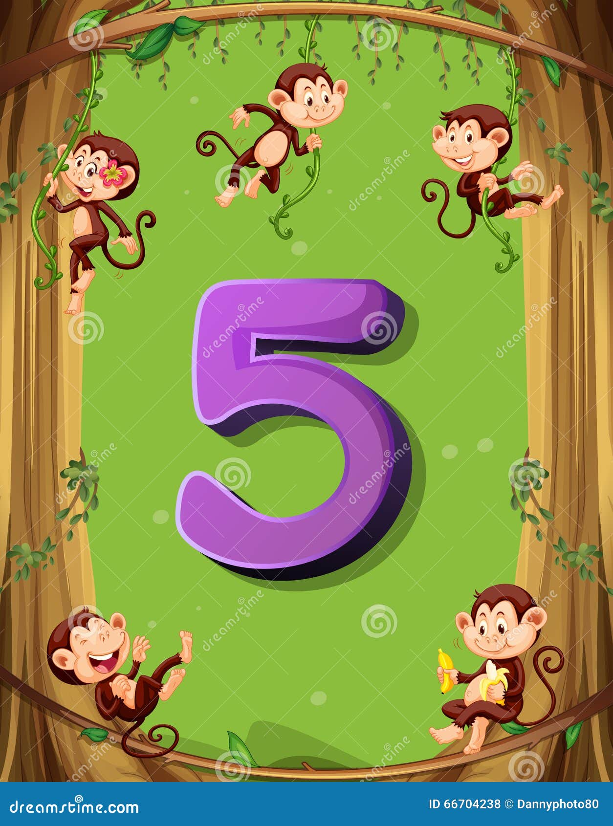 Number Tree Animasi Stock Image | CartoonDealer.com #202639369