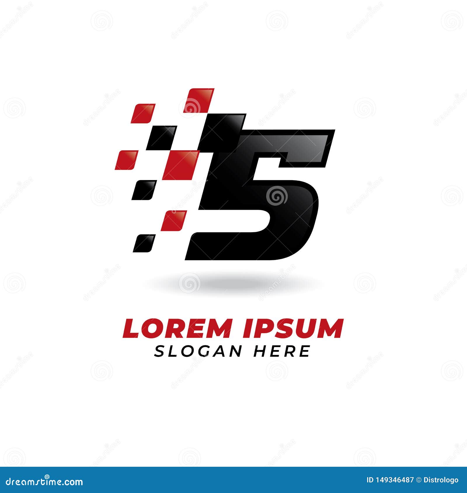 Number Five 5 Racing Icon Symbol Design. Racing Number Logo Design ...