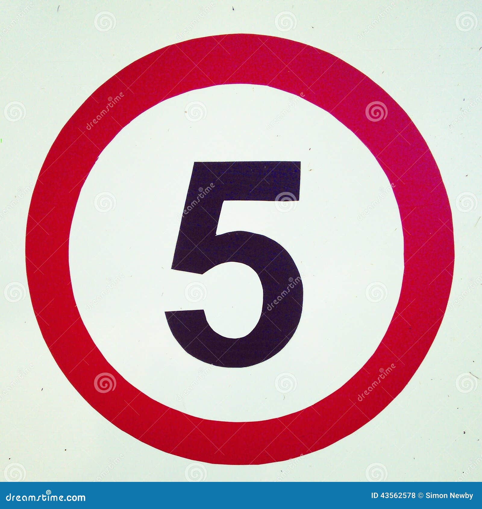 Number Five stock photo. Image of roadsign, number, five - 43562578