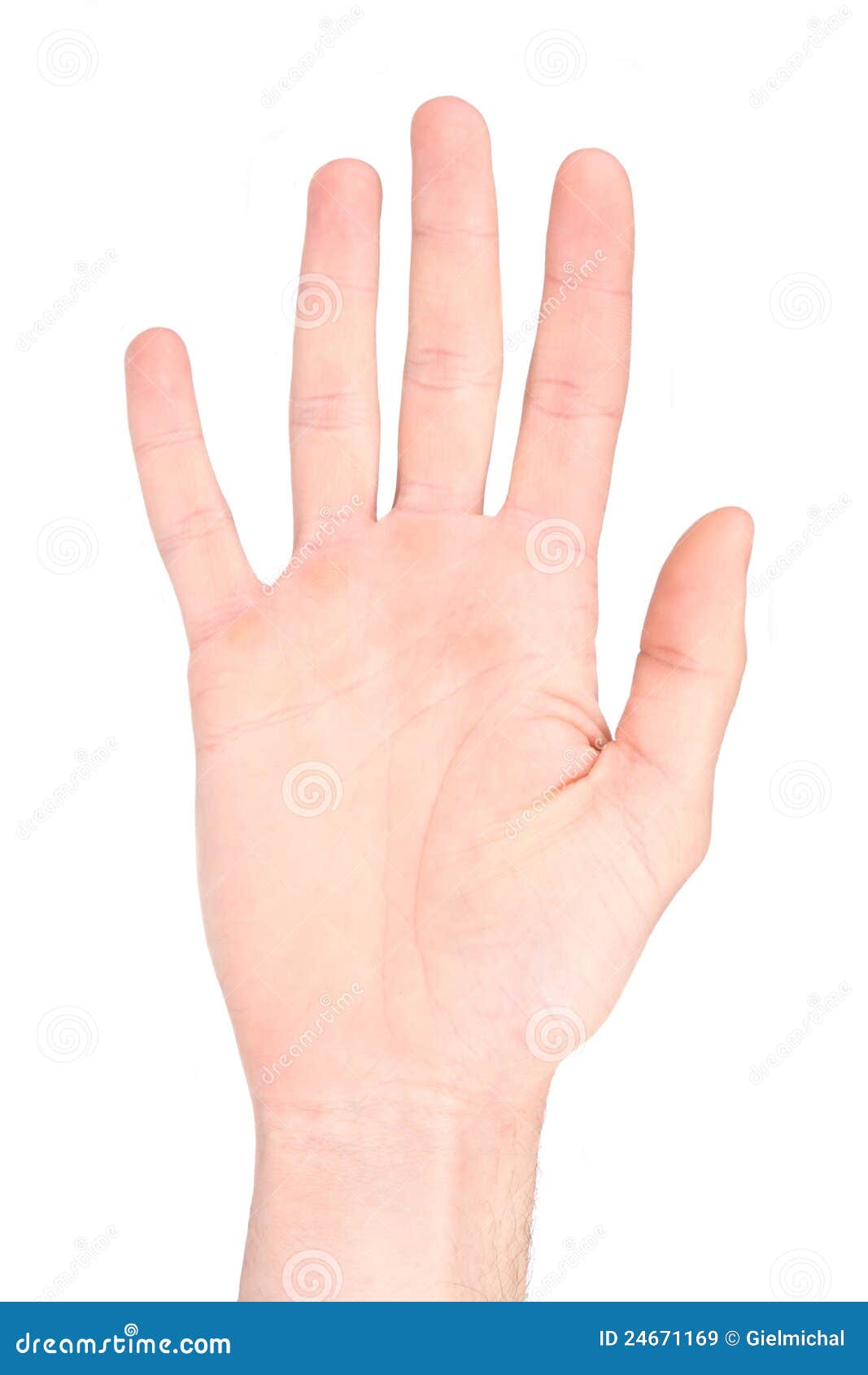 Number Five in Sign Language Stock Image - Image of body, right: 24671169