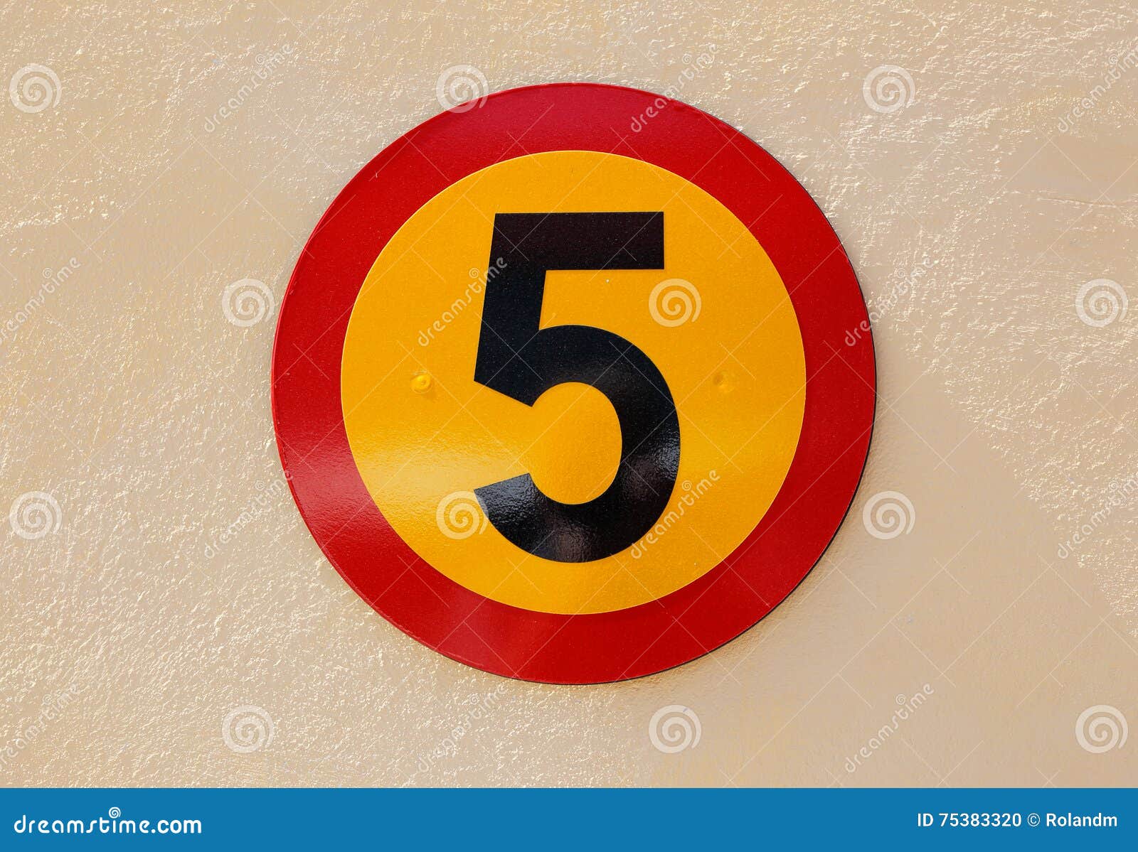 Number five sign stock photo. Image of limit, road, concept - 75383320