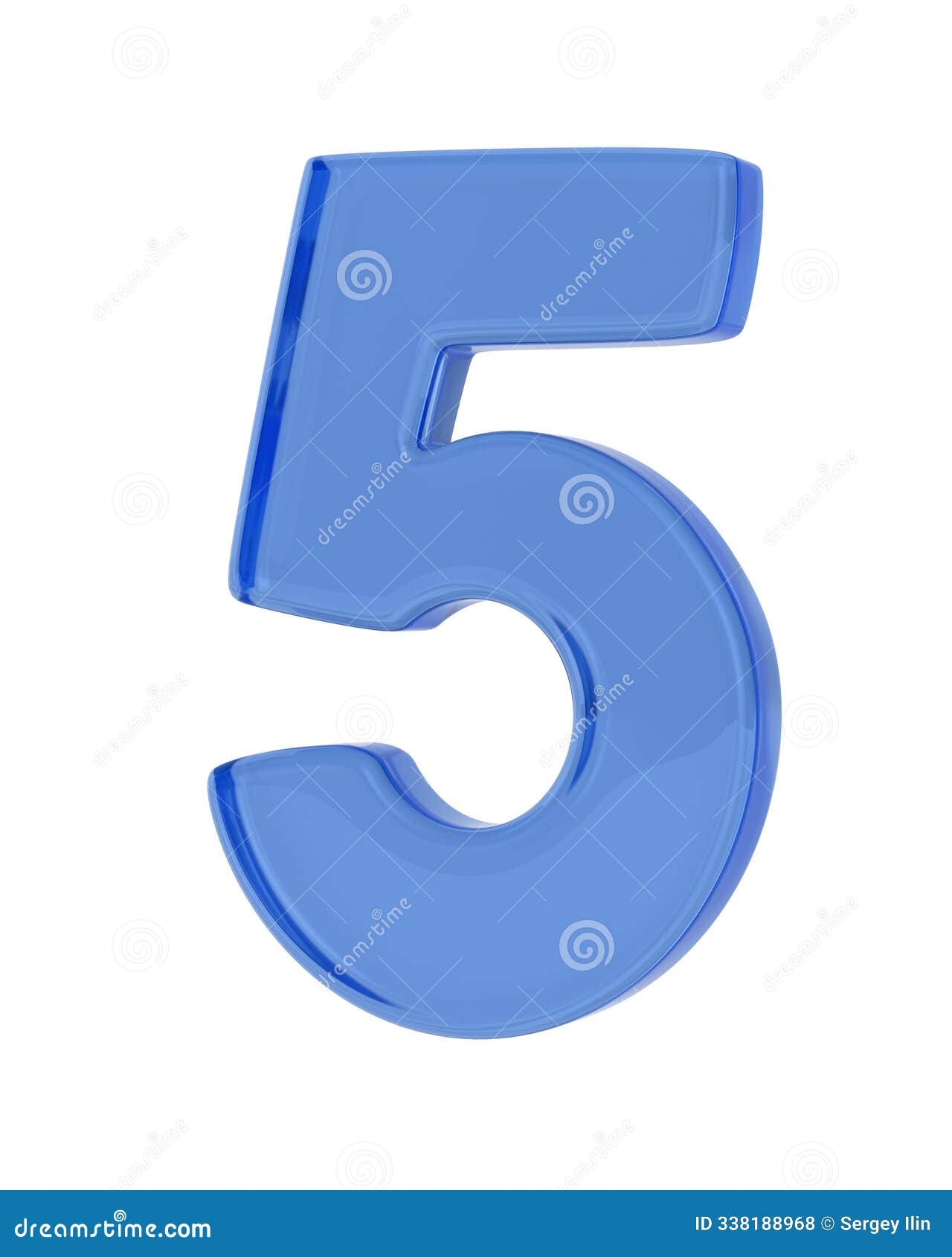 3d Number Five 5 Golden Or Bronze Shining Typography Symbol Or Sign ...