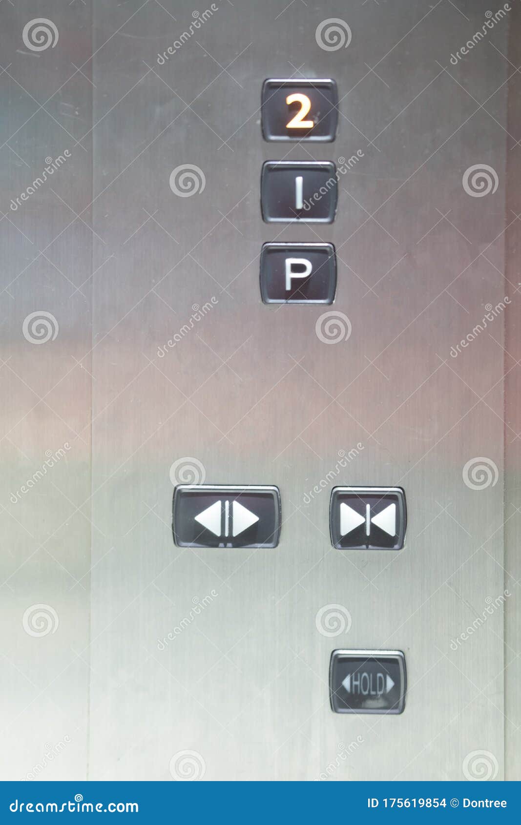 Number of Floor Elevator Button Panel Stock Photo - Image of ...