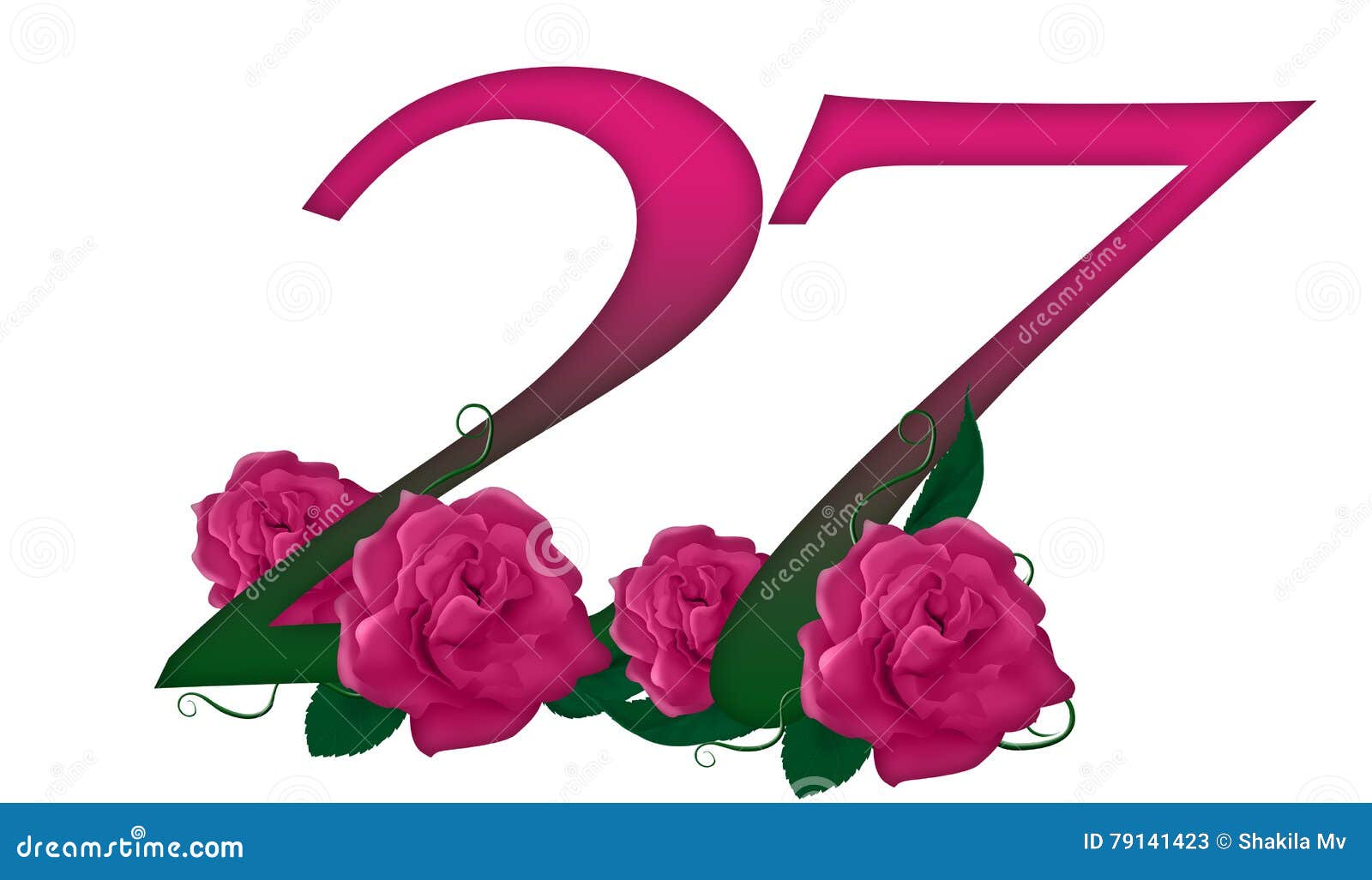 Number 27 Floral Stock Illustrations – 16 Number 27 Floral Stock ...