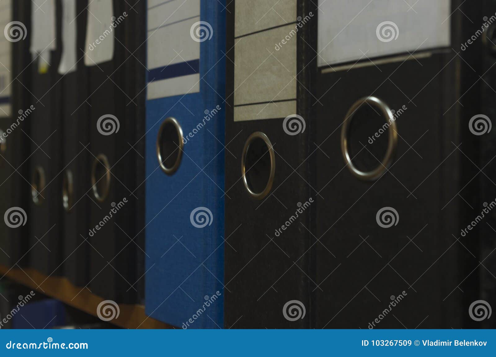 Number of Folders for Documents Stock Image - Image of business ...