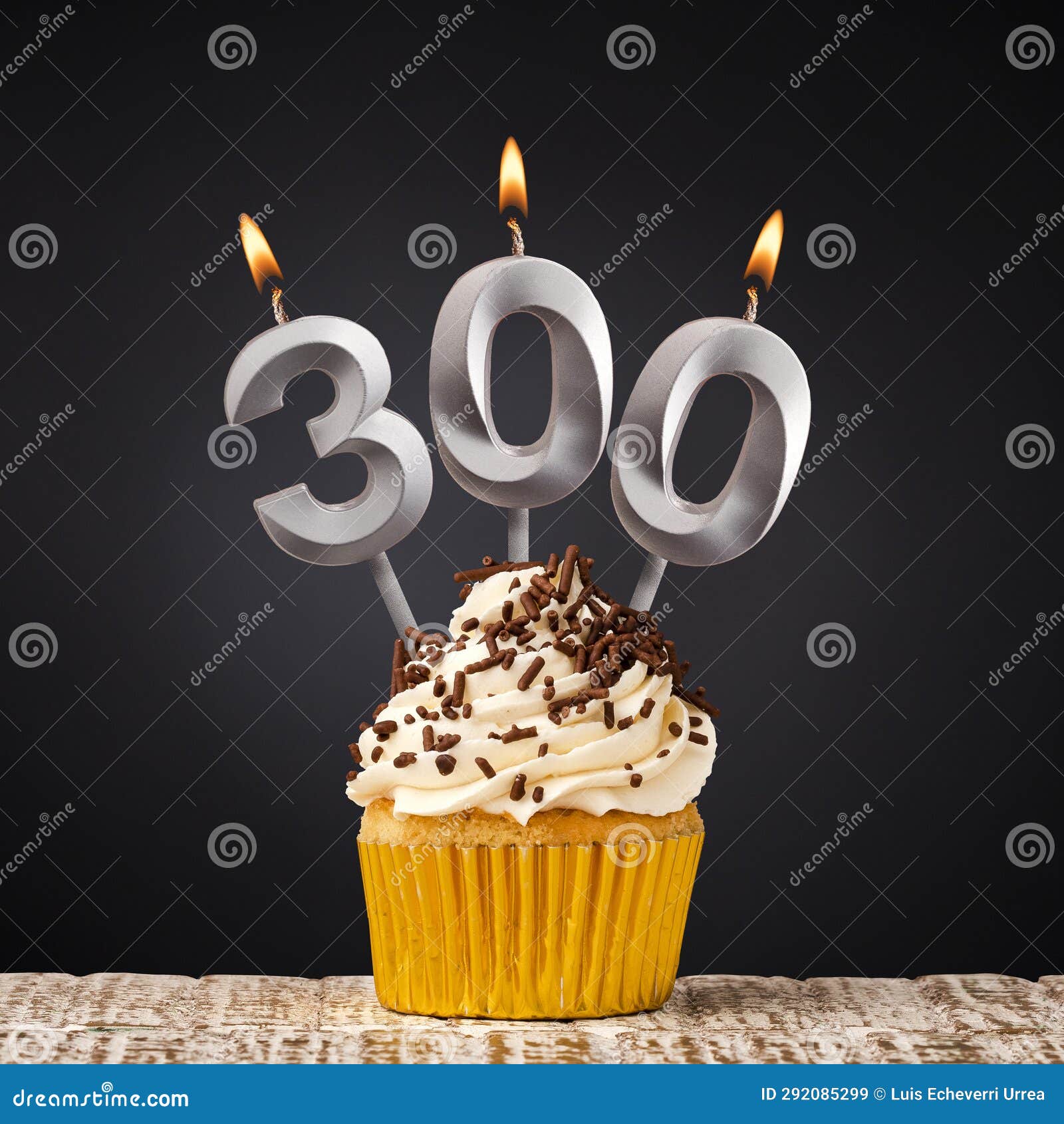 Number of Followers or Likes - Candle Number 300 Stock Image - Image of ...