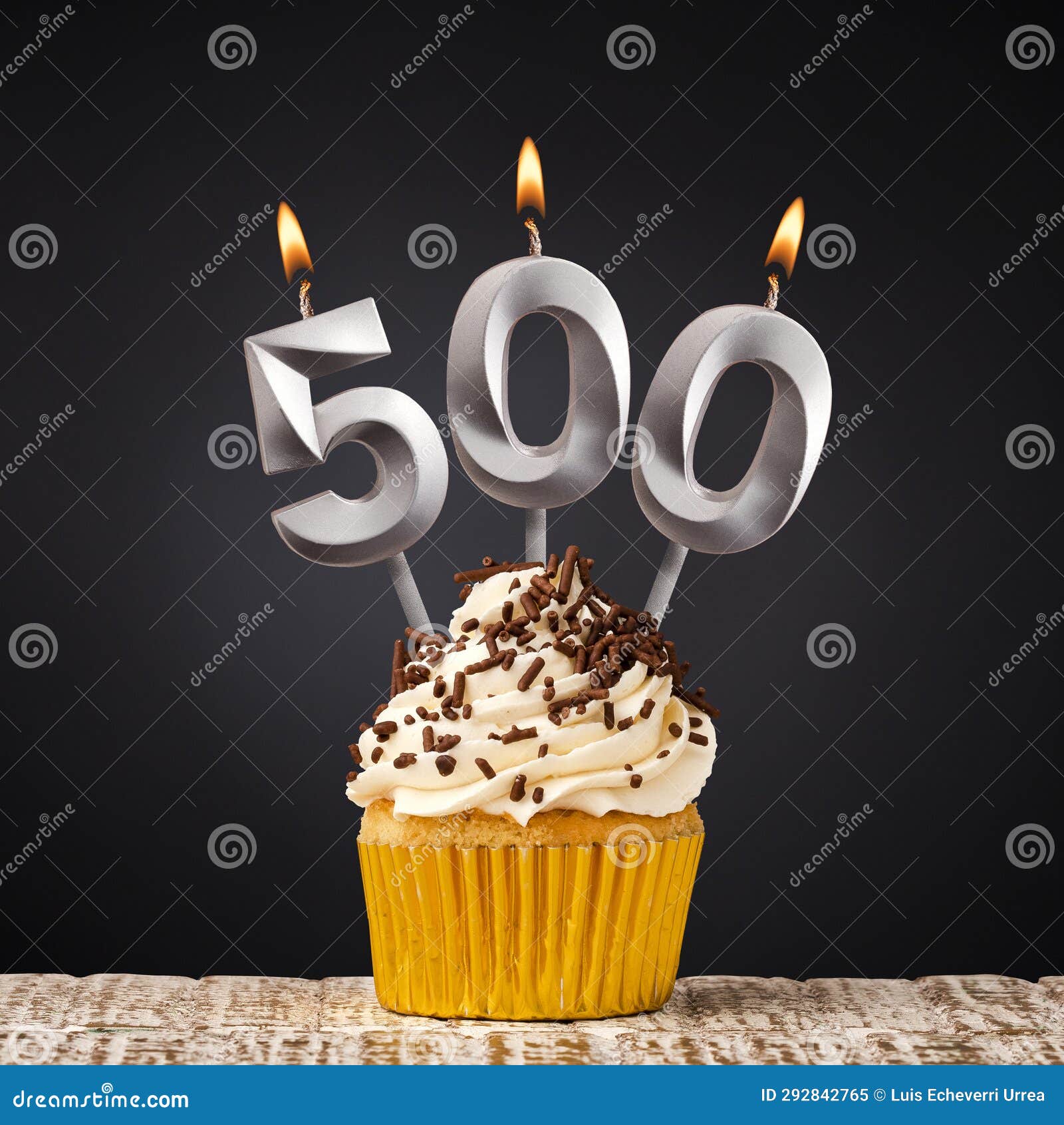 Number of Followers or Likes - Candle Number 500 Stock Image - Image of ...