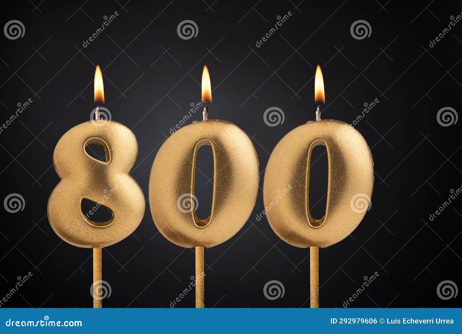 Number of Followers or Likes - Candle Number 800 Stock Photo - Image of ...