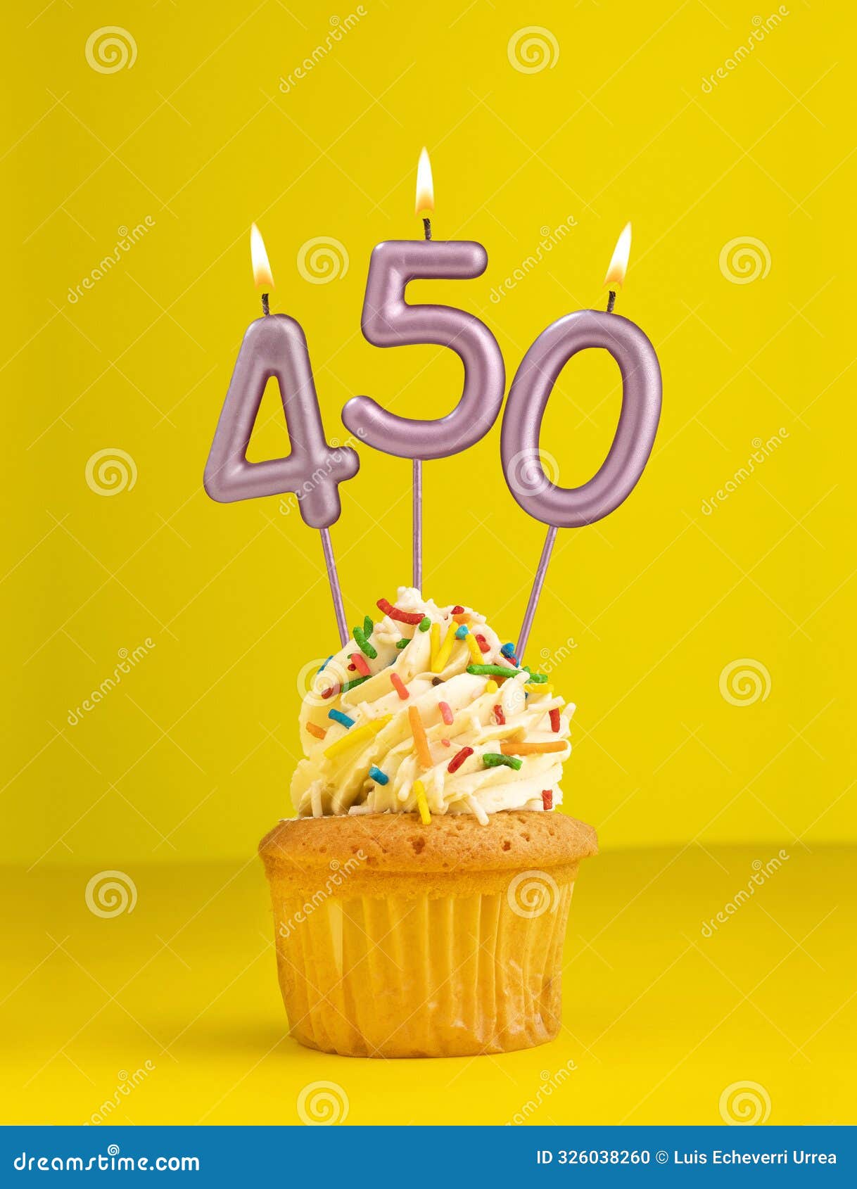 Number of Followers or Likes - Candle Number 450 Stock Photo - Image of ...