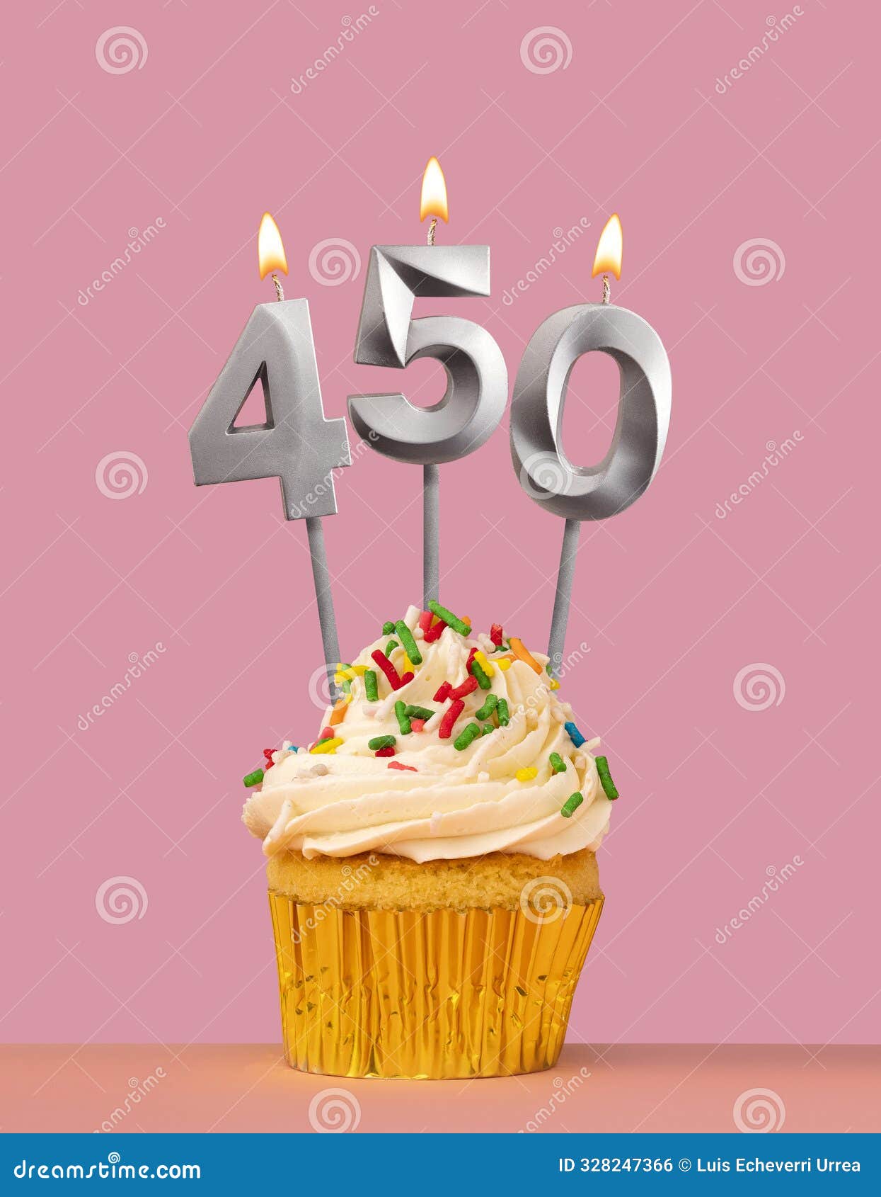 Number of Followers or Likes - Candle Number 450 Stock Photo - Image of ...
