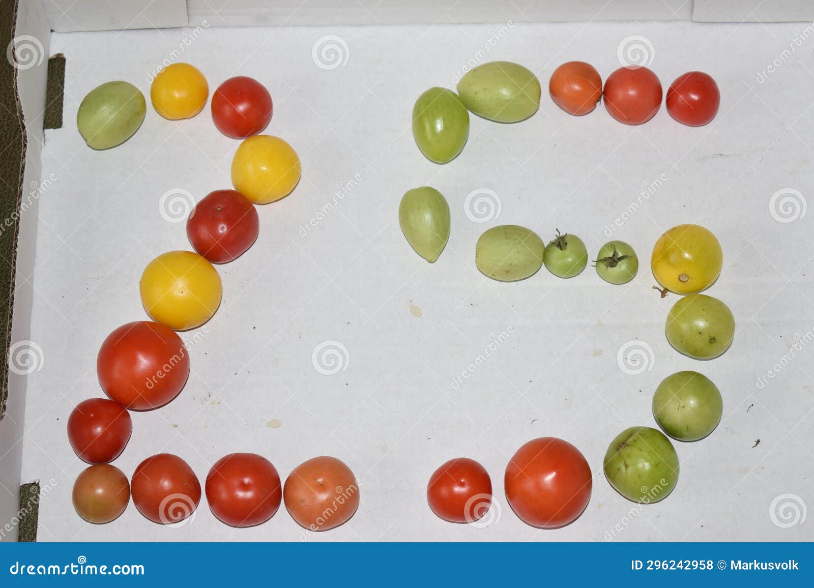 Number 25 Consists of Tomatoes Stock Photo - Image of plant, closeup ...