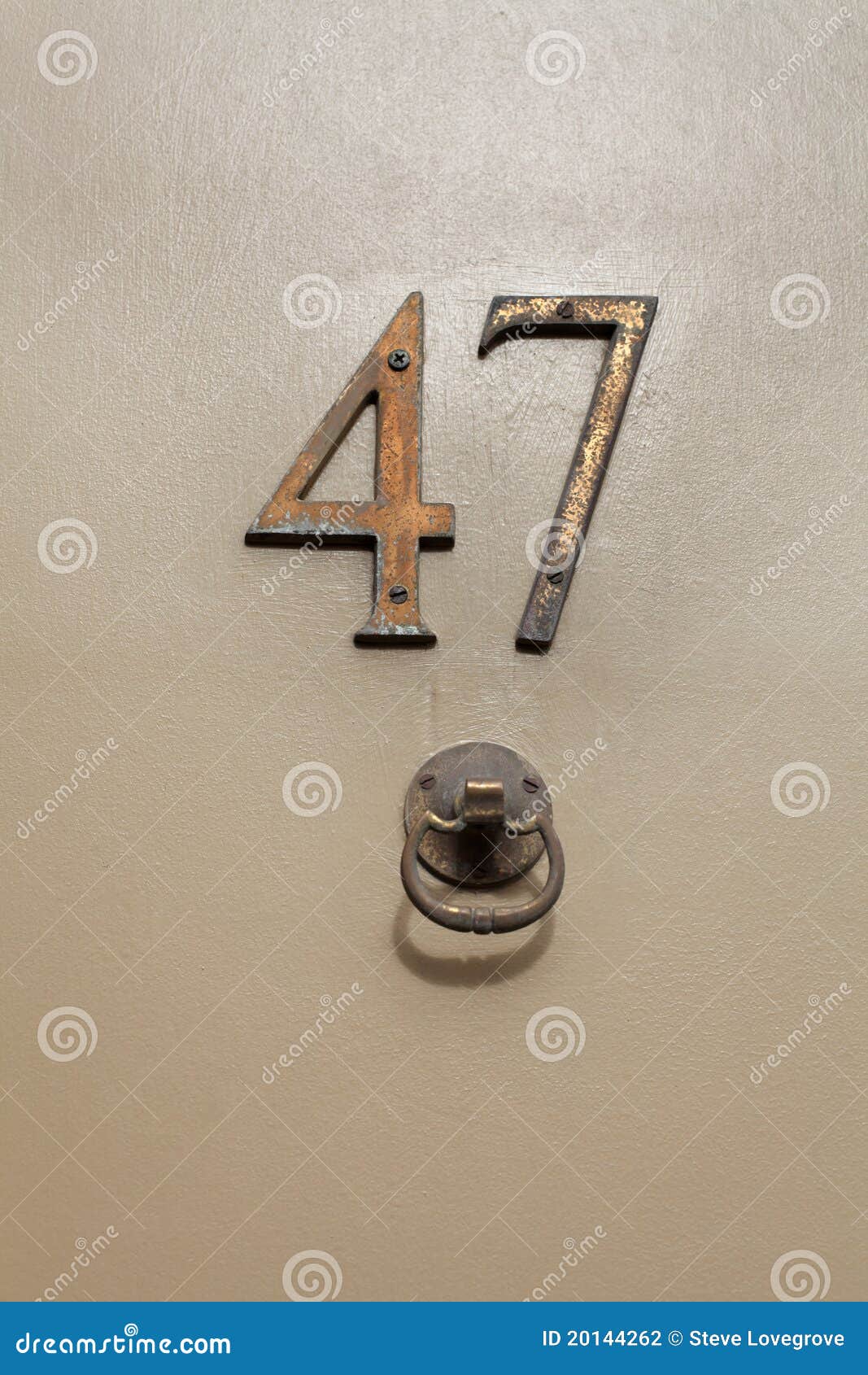 Number Forty Seven stock photo. Image of signage, house - 20144262