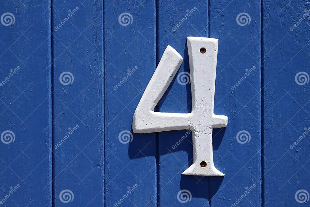 Number four stock image. Image of four, white, metal - 26682767
